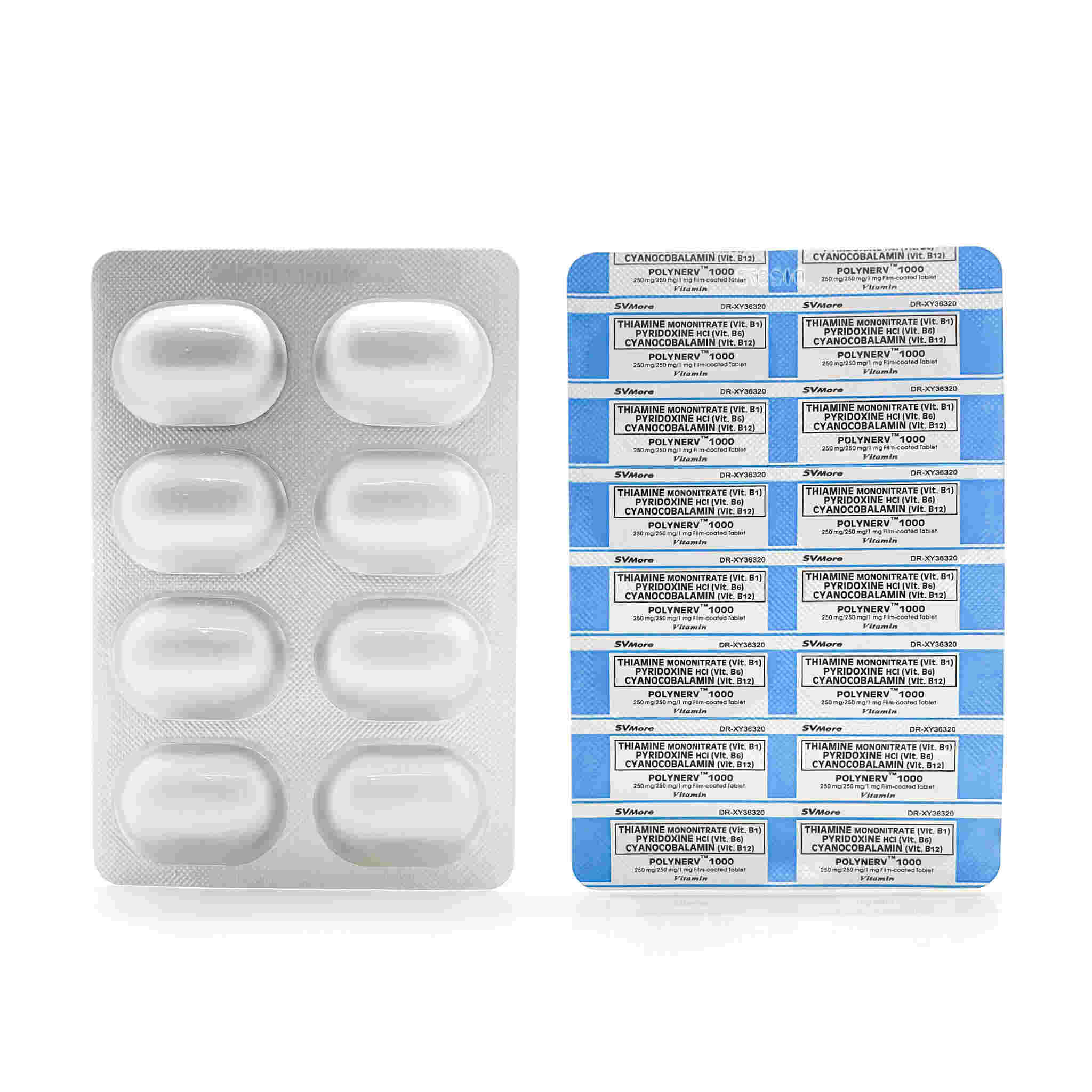 Polynerv™ 1000 Thiamine Mononitrate (Vit. B1) Pyridoxine HCI (Vit. B6 ...