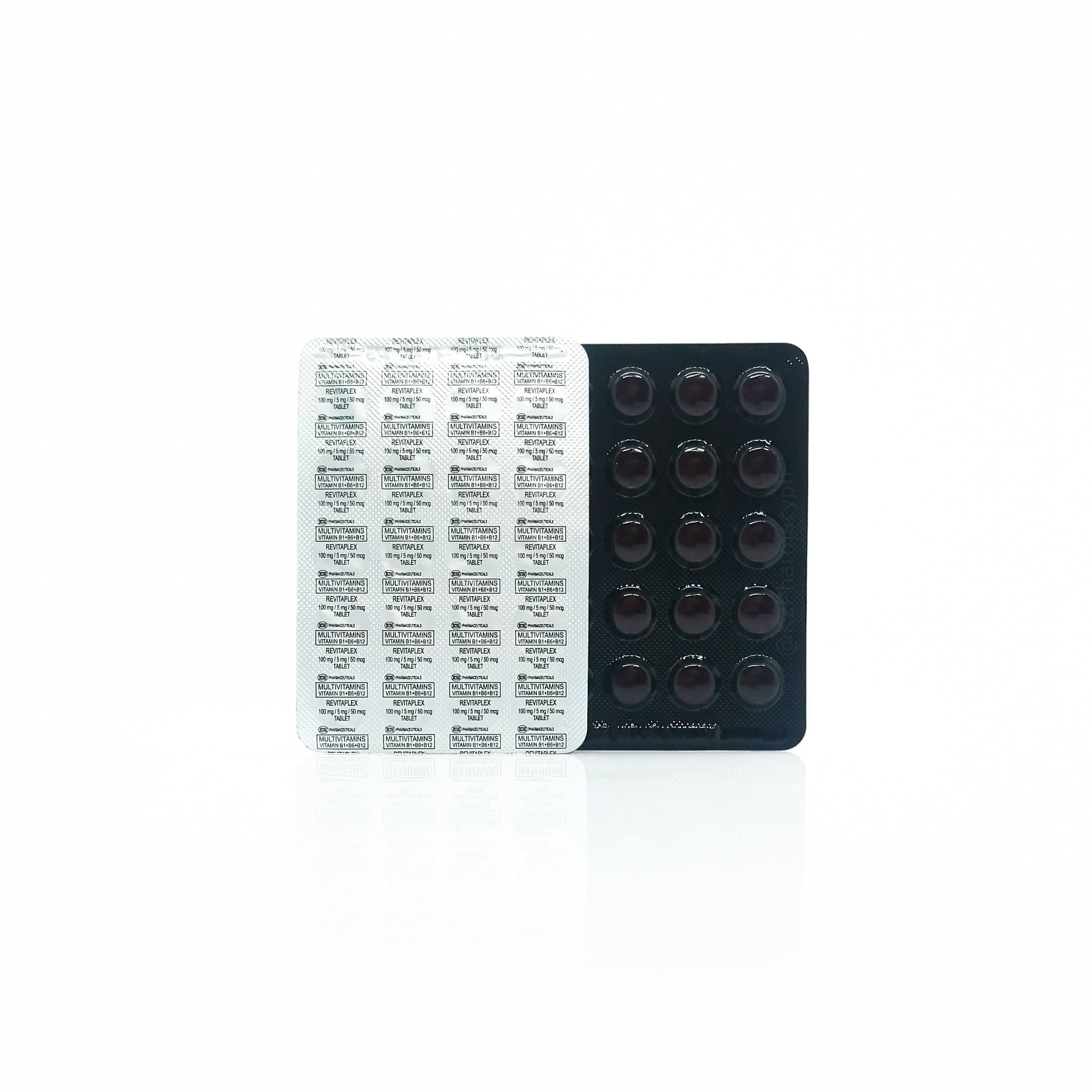 Revitaplex Multivitamins + B1 + B6 + B12 100mg / 5mg / 50mcg Tablet