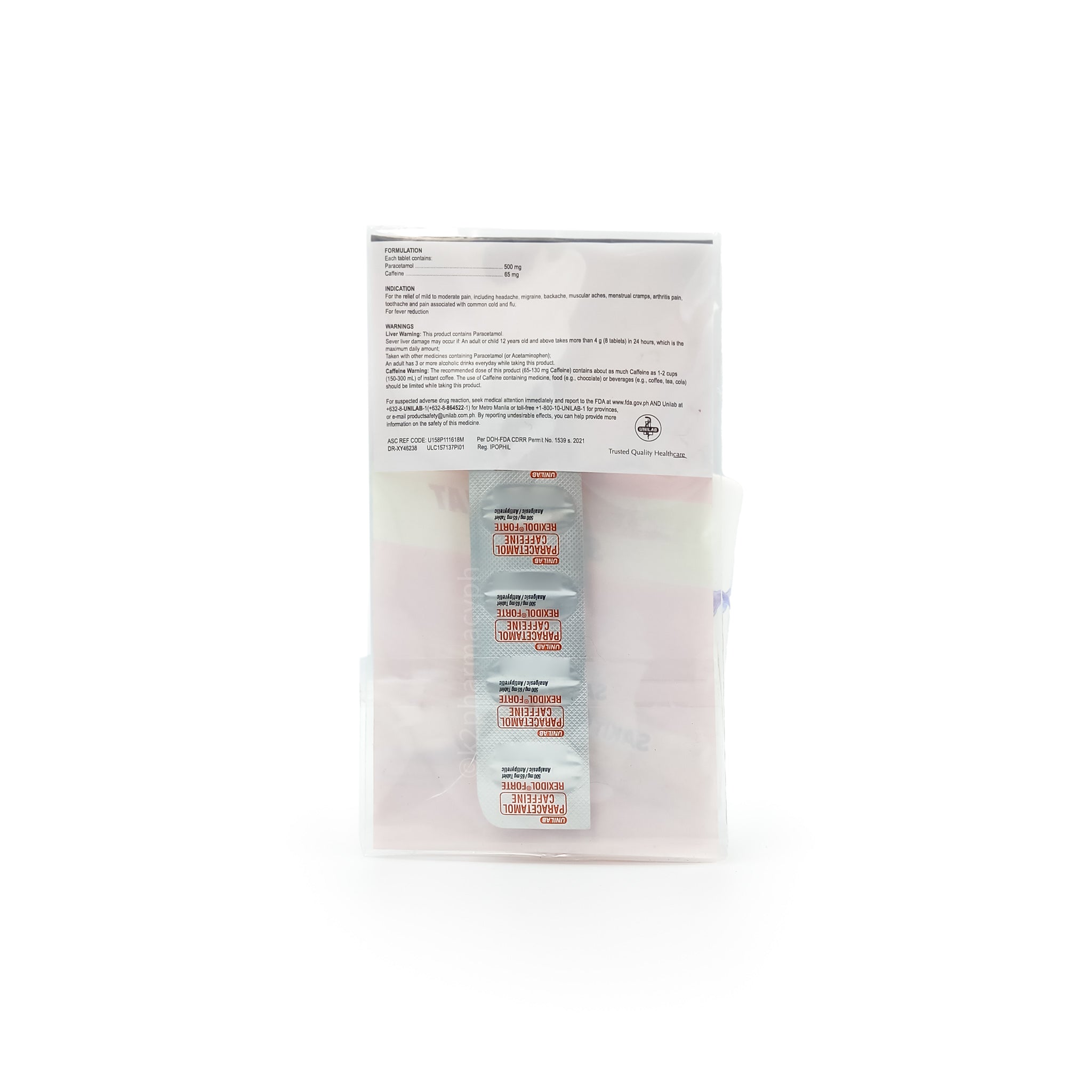 Rexidol® Forte 500mg Tablet with Caffeine