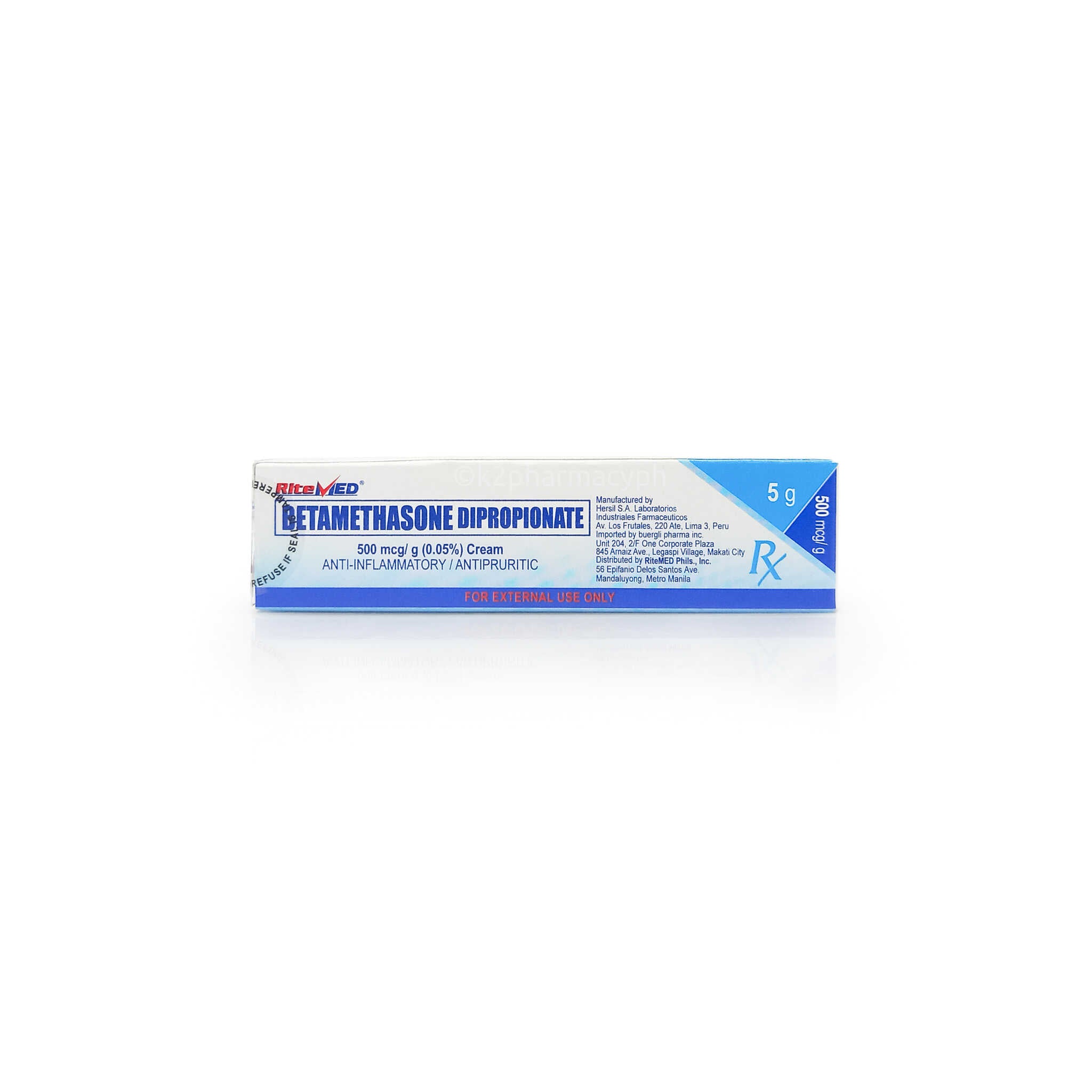 Ritemed® Betamethasone Dipropionate 500mcg/ g (0.05%) Cream 5g