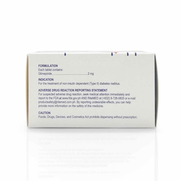 Ritemed® Glimepiride 2mg Tablet