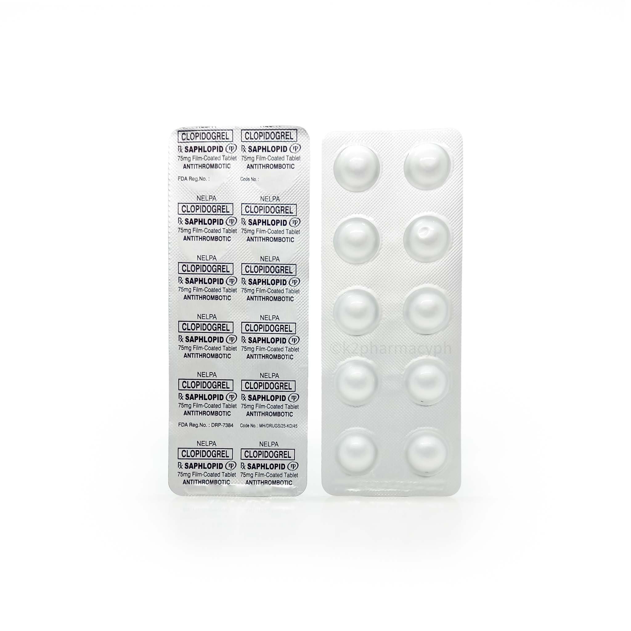 Saphlopid Clopidogrel 75mg Film-Coated Tablet