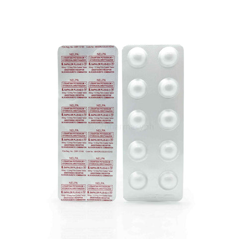 Saphlor Plus-62.5 Losartan Potassium + Hydrochlorothiazide 50mg / 12.5mg