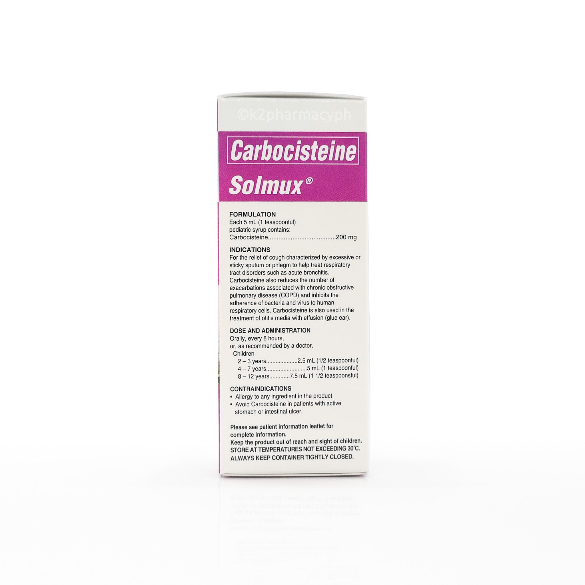 Solmux® Carbocisteine Pedriatric Syrup 200mg