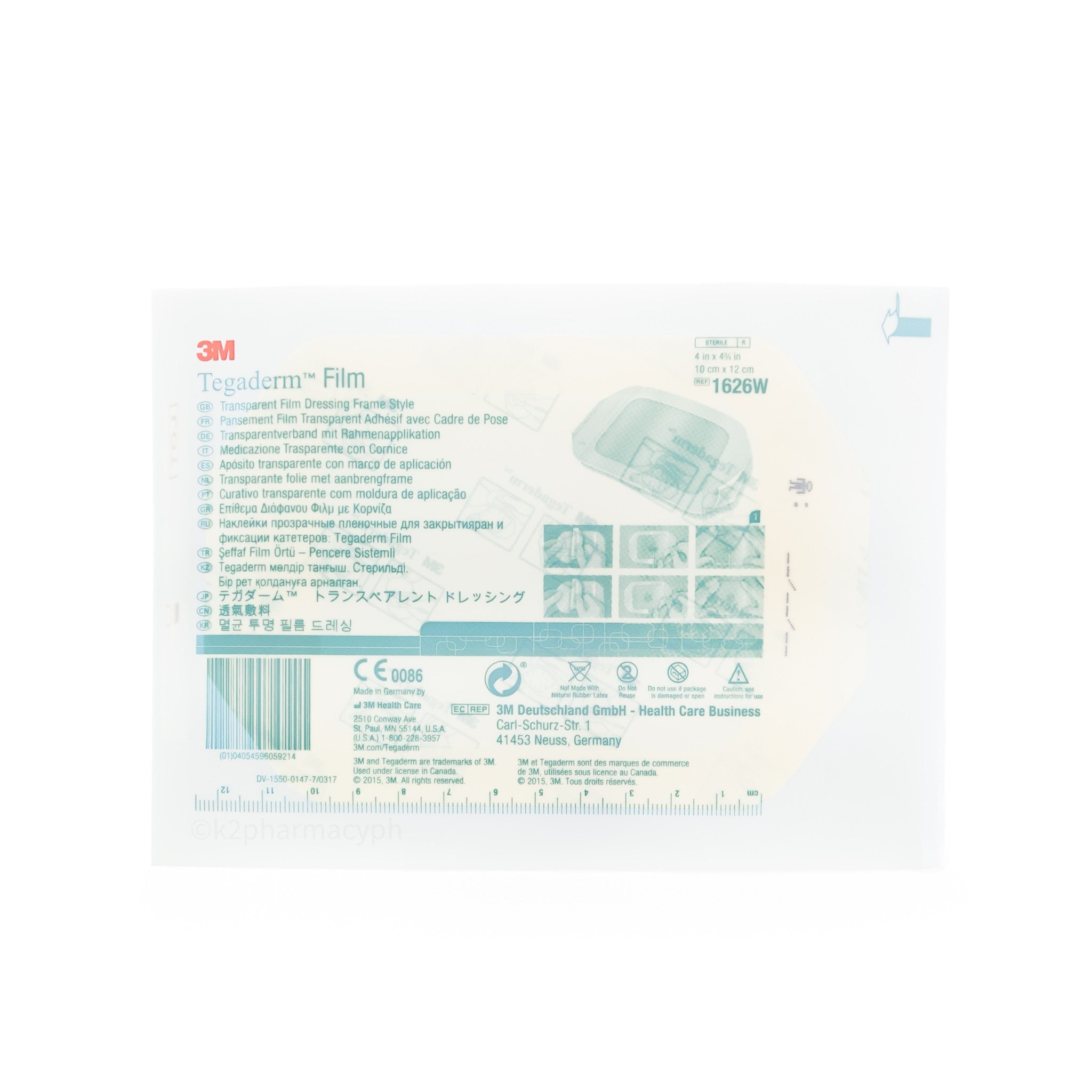 3M™ Tegaderm™ Film 1626W 4inx4.75in