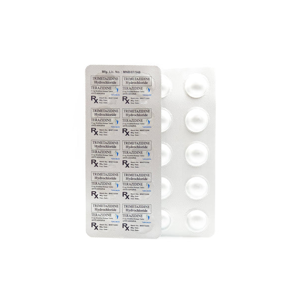 Terazidine Trimetazidine Hydrochloride 35mg Modified Release Tablet