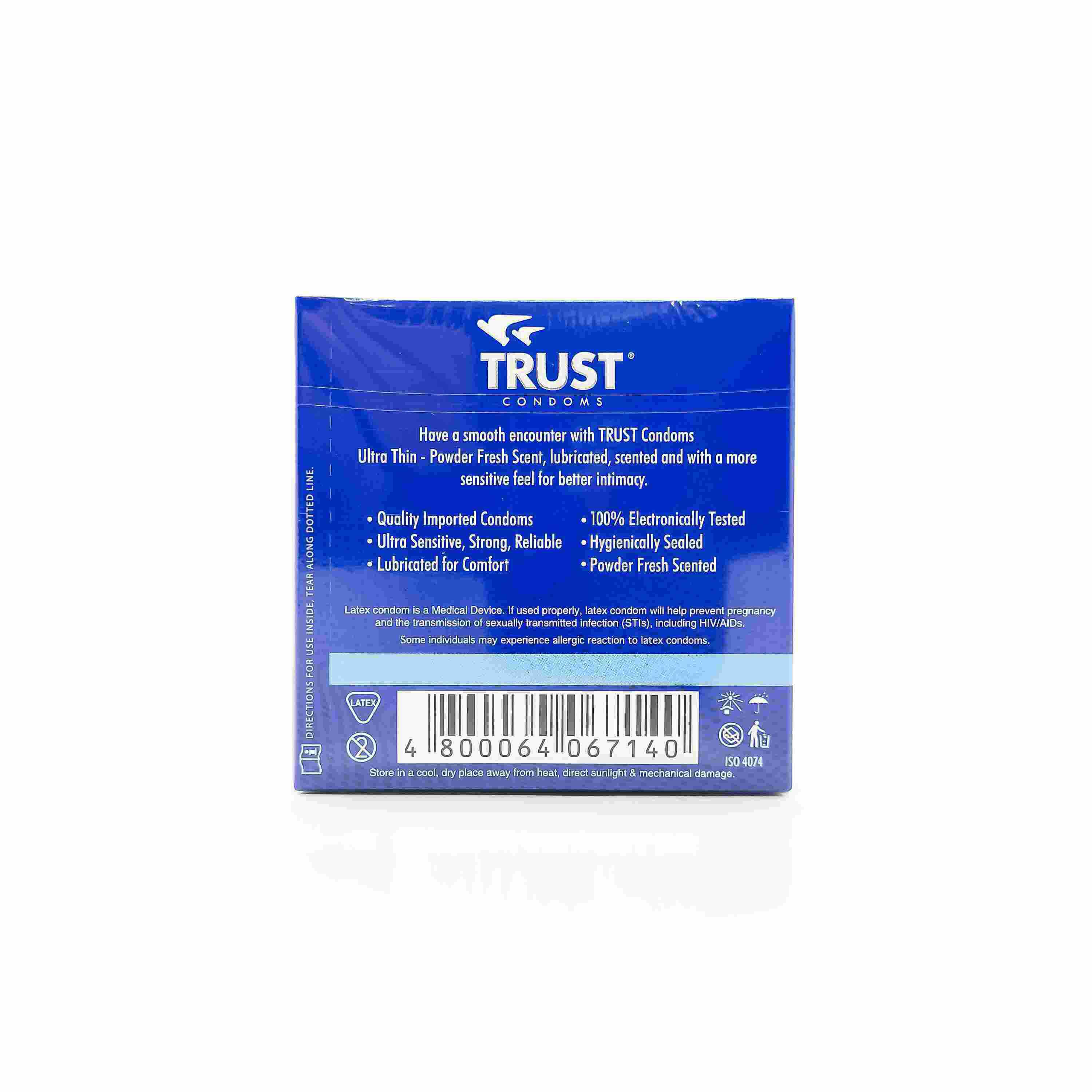 Trust® Condom Ultra thin Powder Fresh Scent