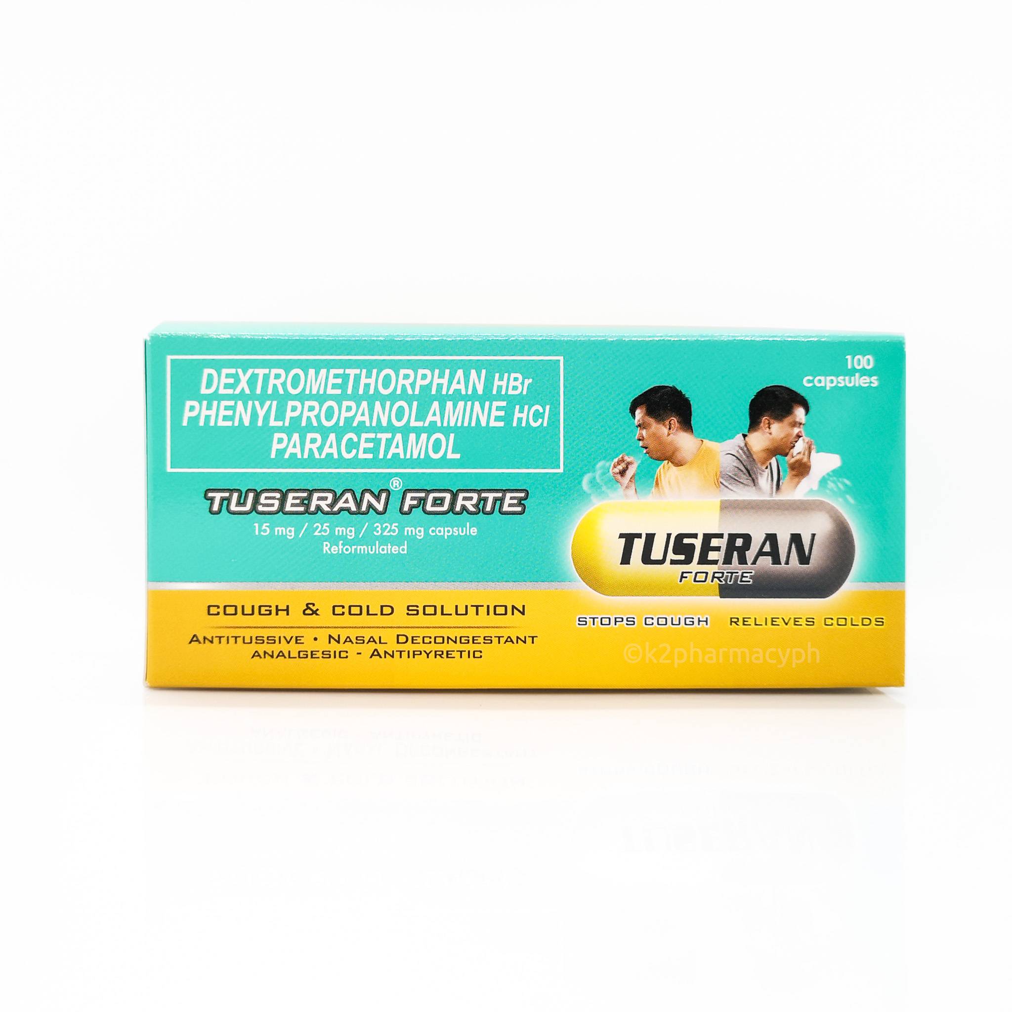 Tuseran® Forte Capsule Dextromethorphan HBr Phenylpropanolamine HCI ...