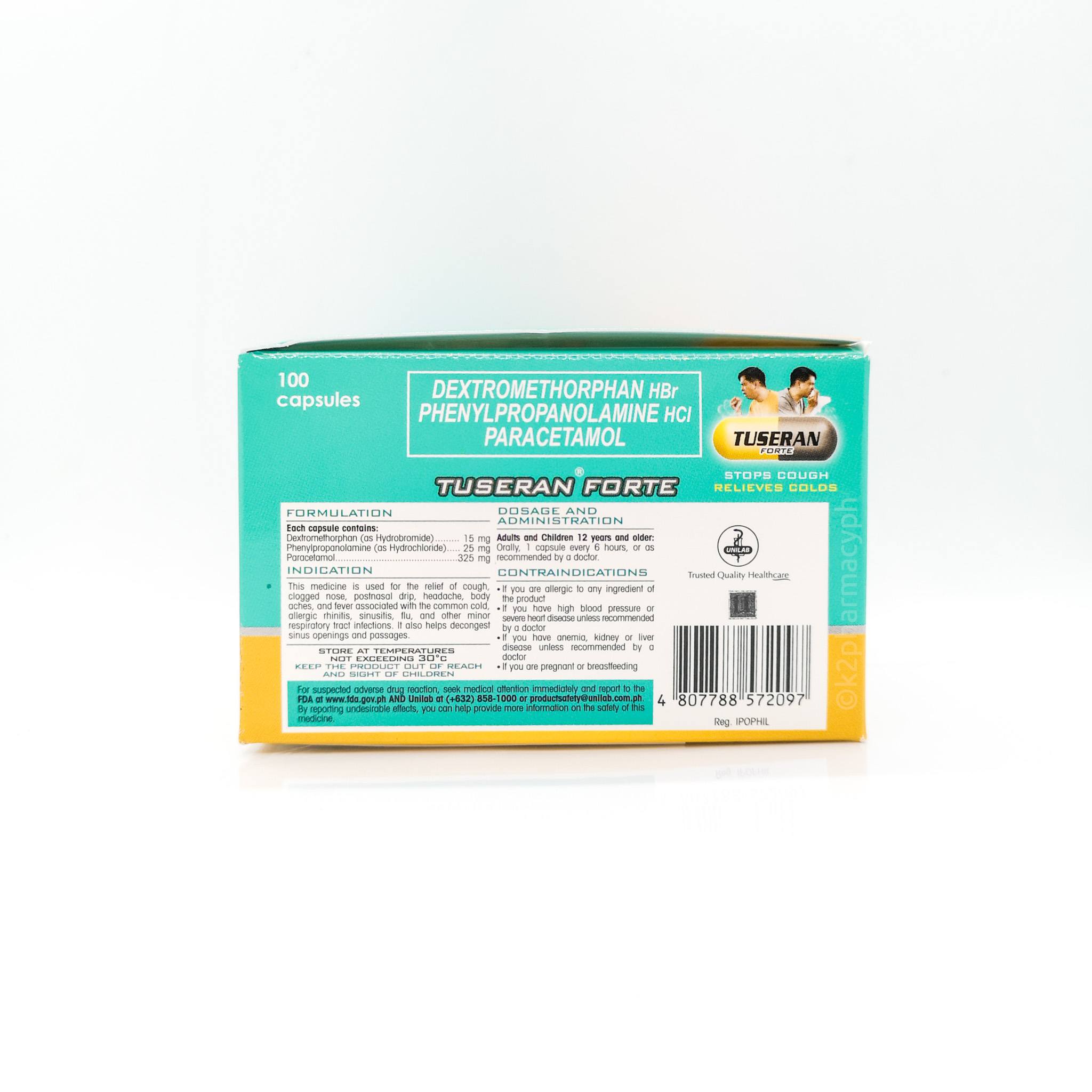 Tuseran® Forte Capsule Dextromethorphan HBr Phenylpropanolamine HCI ...