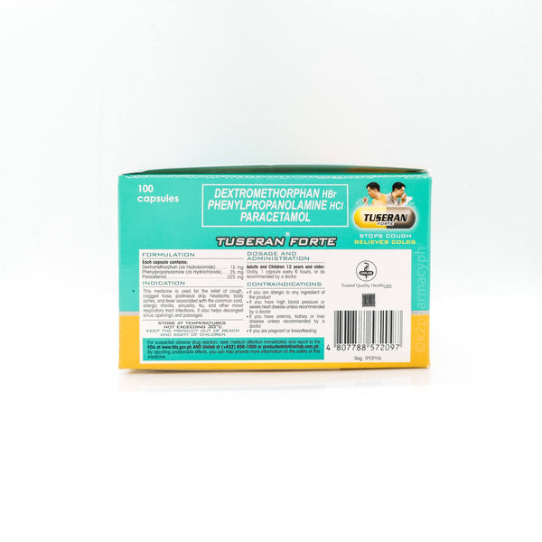 Tuseran® Forte Capsule Dextromethorphan HBr Phenylpropanolamine HCI ...