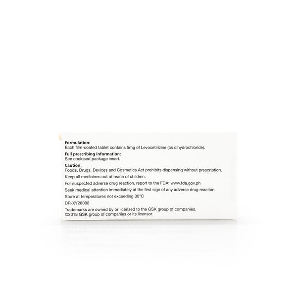 Xyzal Levocetirizine diHCI 5mg Tablets