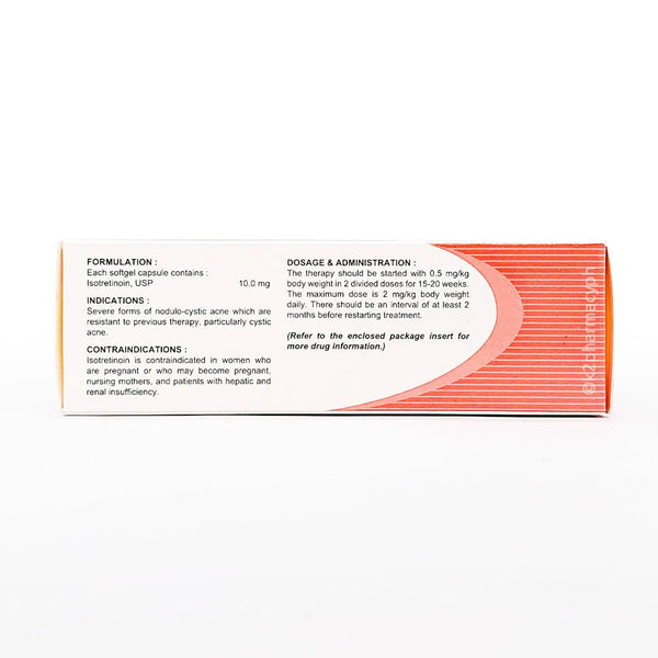 Acnetrex 10 Isotretinoin 10mg Capsule Metro Drug Inc.