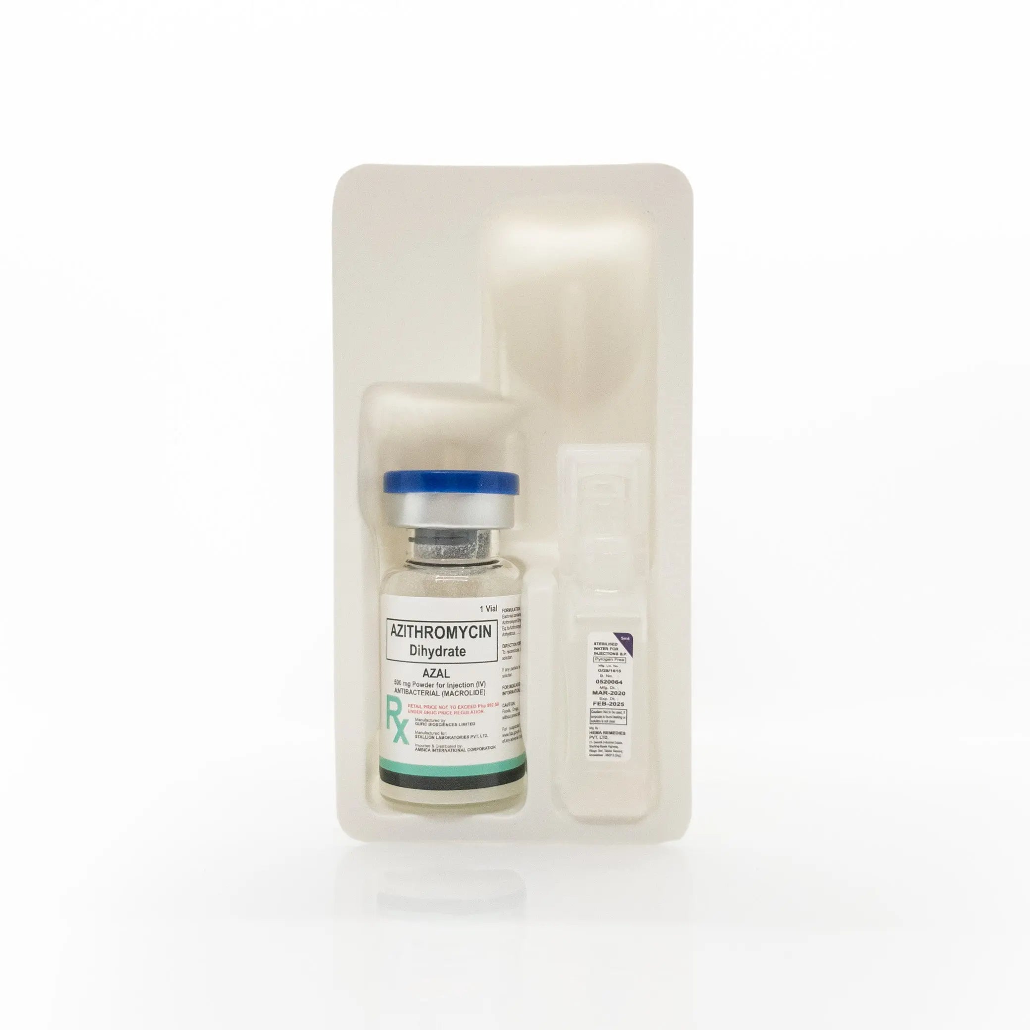 Azal Azithromycin 500mg Powder for Injection (IV) Applied ...