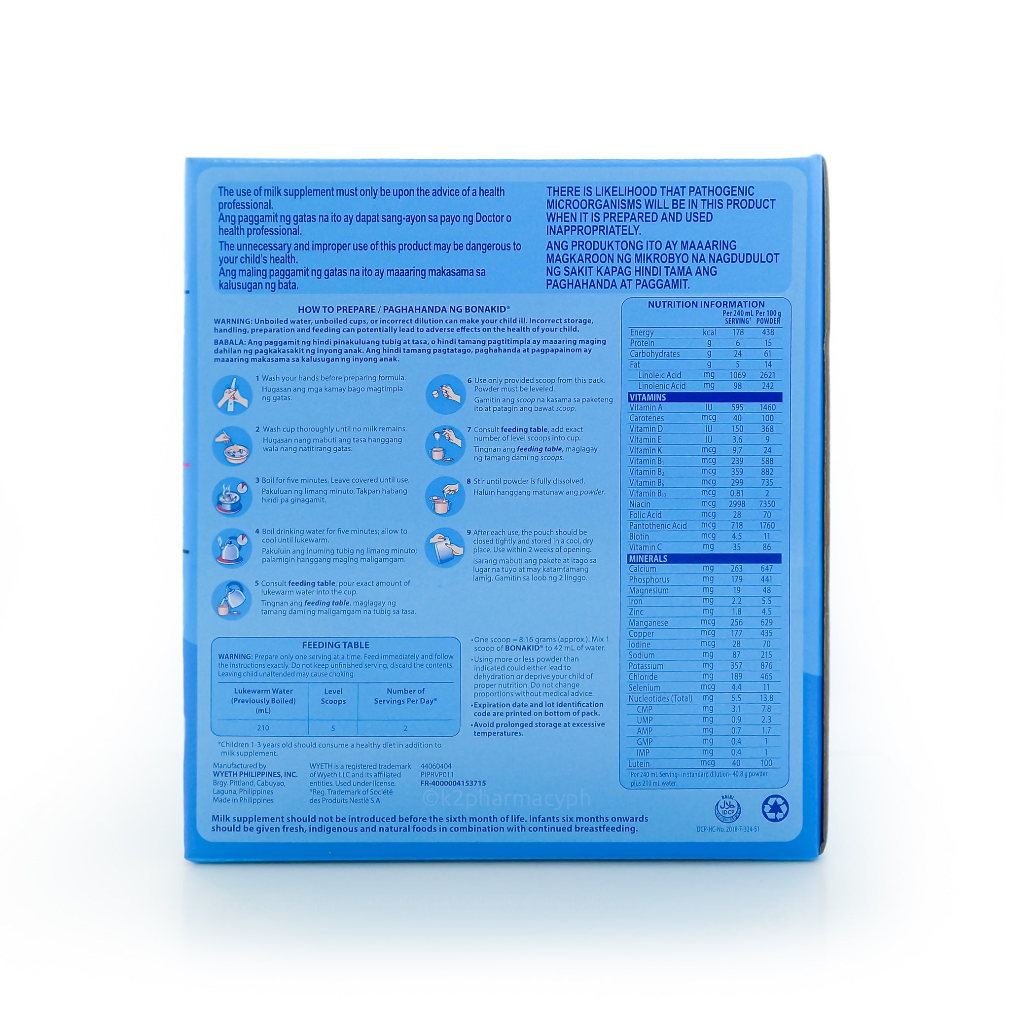 Bonakid® 800g (400 g x 2) (For 1 -3 Years old)