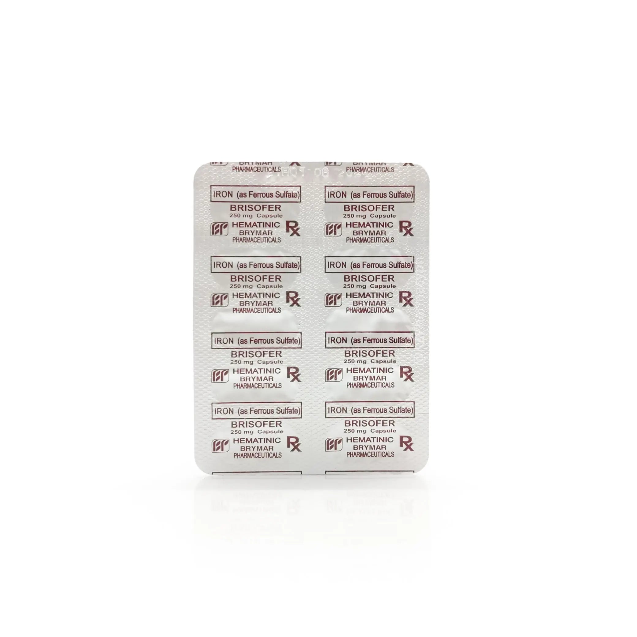 Brisofer Iron 250mg Capsule Brymar Pharmaceuticals