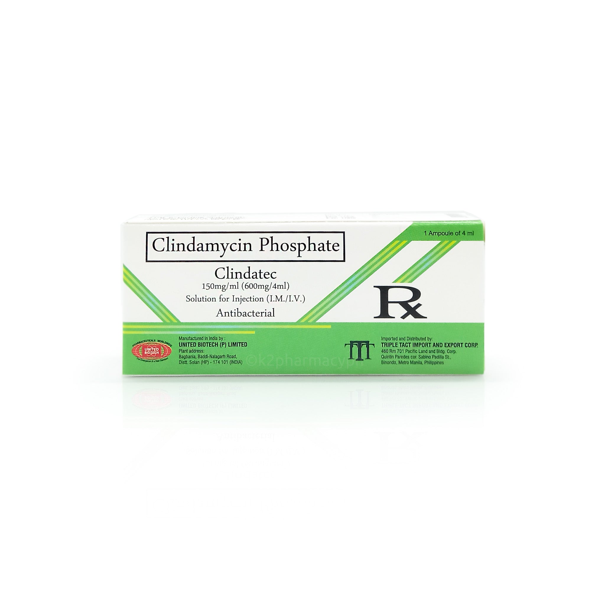Clindatec Clindamycin Phosphate150mg/mL (600mg/4mL) Solution for ...