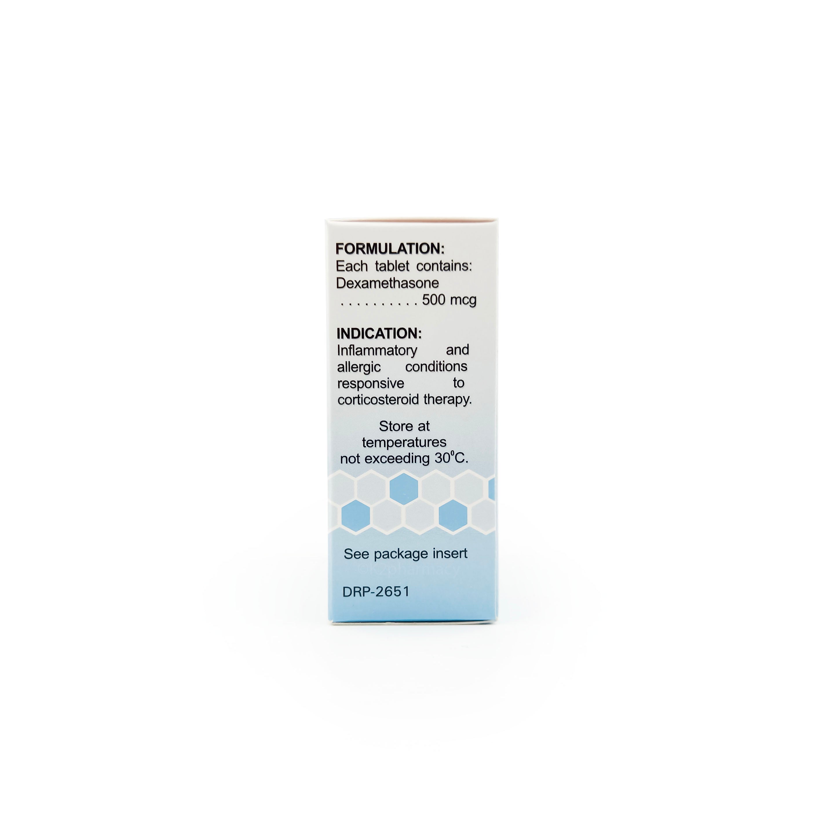 Dexat Dexamethasone 500mcg Tablet