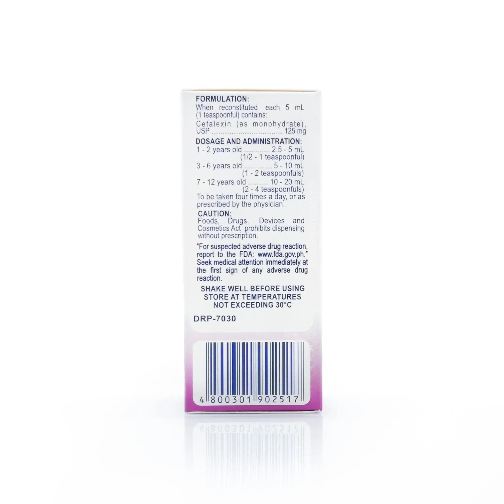 Diacef Cefalexin 125mg / 5ml Powder for Suspension Antibacterial 60ml ...