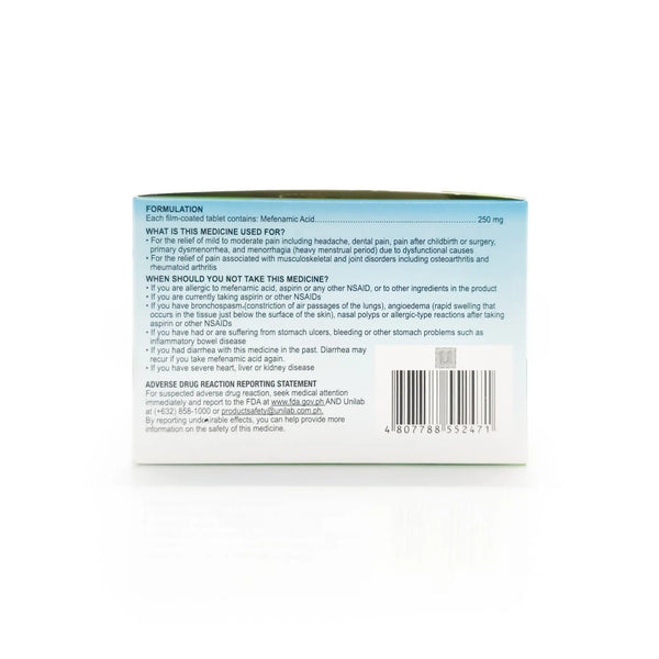 Dolfenal ® 250mg Tablets UNILAB INC. United Laboratories, Incorporated
