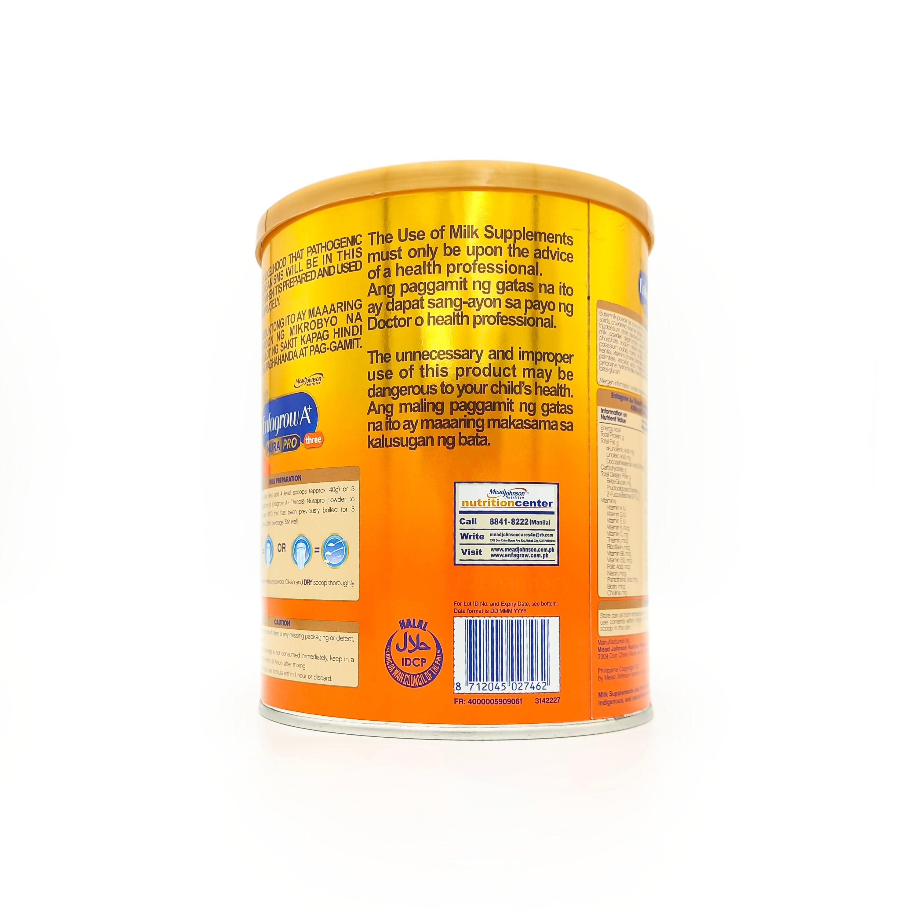 Enfagrow A+ Three Nura Pro Milk Supplement Powder 900g