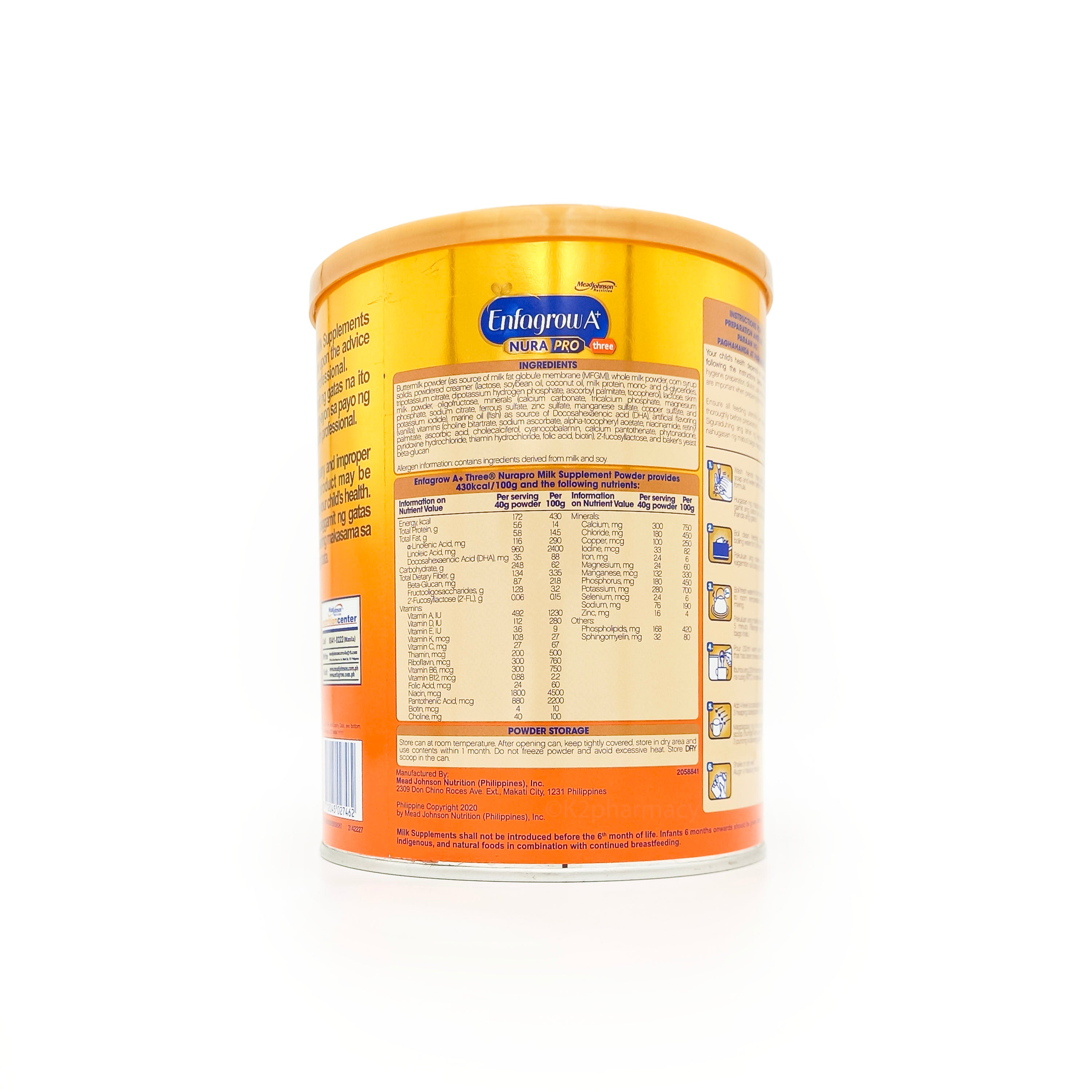 Enfagrow A+ Three Nura Pro Milk Supplement Powder 900g