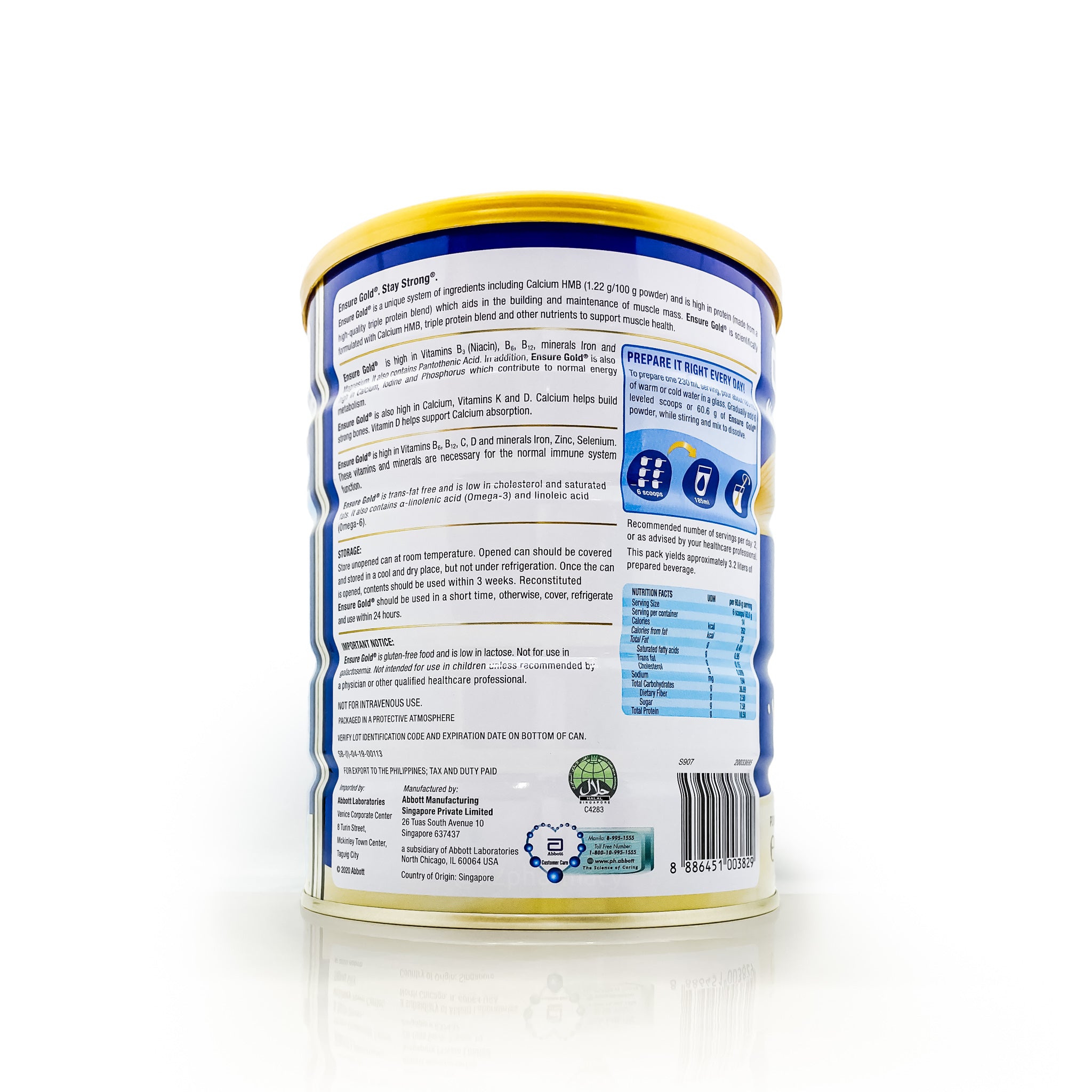 Ensure Gold® Vanilla 850g