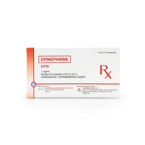 Epix® 1mg/mL Solution for Injection (I.M/I.V/S.C) 1 mL x 10 ampoules