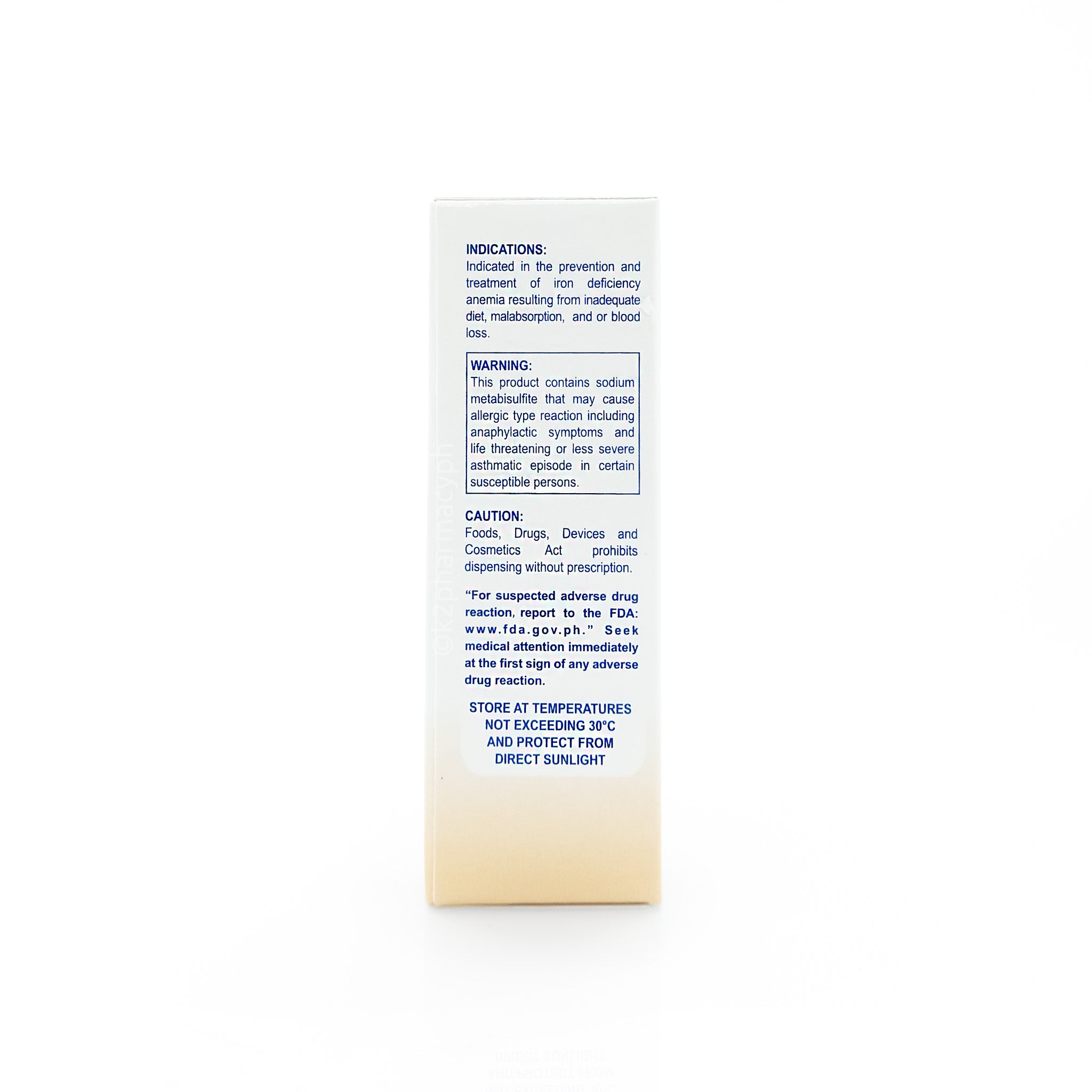 Ferolem Ferrous Sulfate 75mg/0.6mL Caramel Syrup 15mL