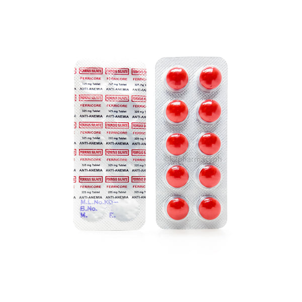 Ferricore Ferrous Sulfate 325mg Tablet