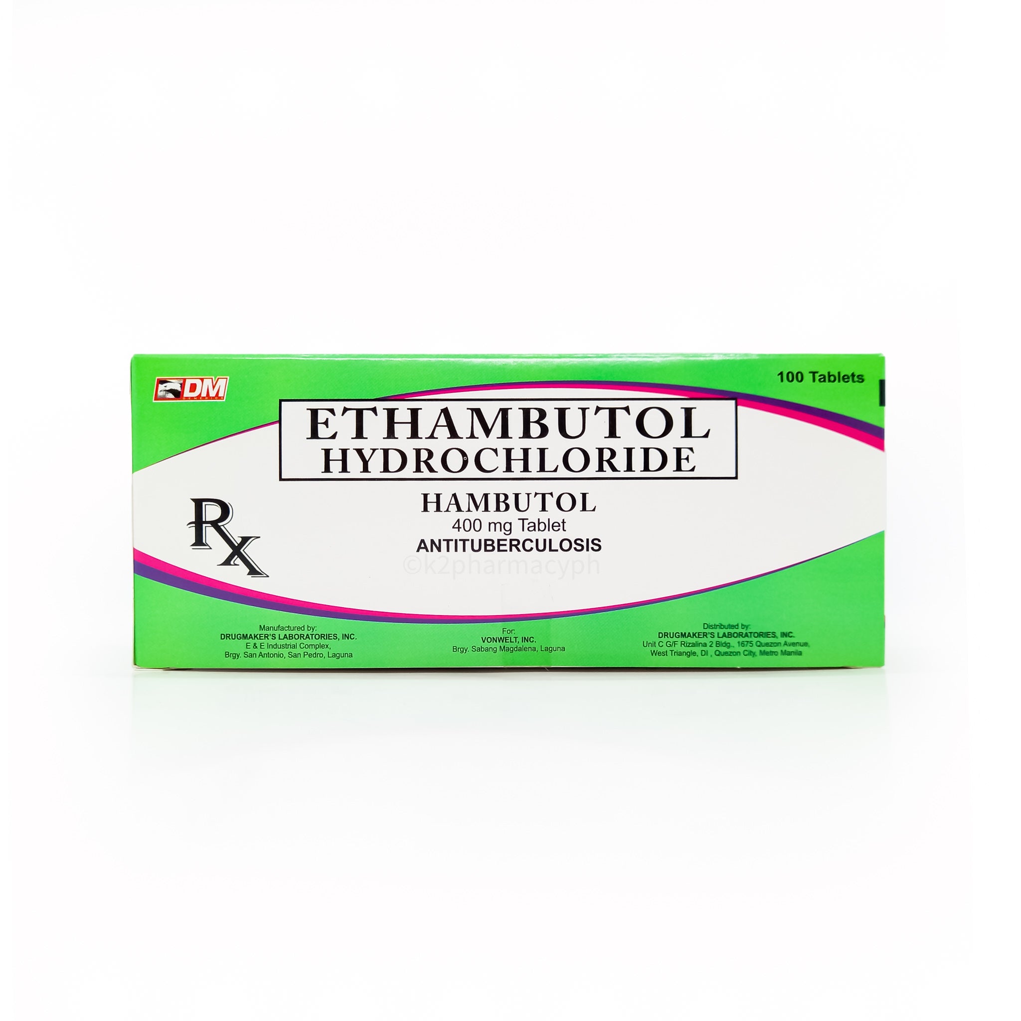 All / Hambutol Ethambutol Hydrochloride 400mg Tablet