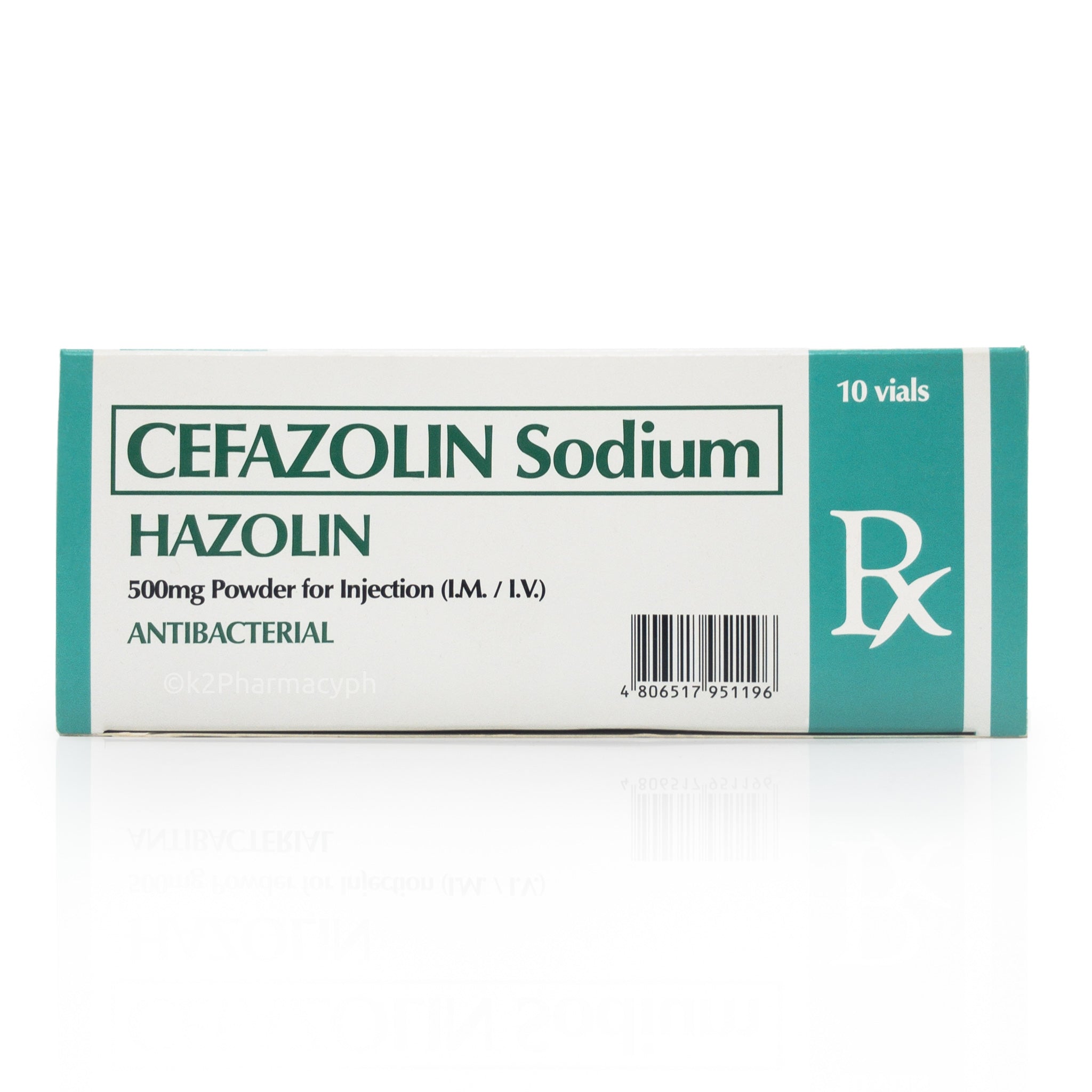 All / Hazolin Cefazolin Sodium 500mg Powder for Injection (I.M./I.V.) Vial