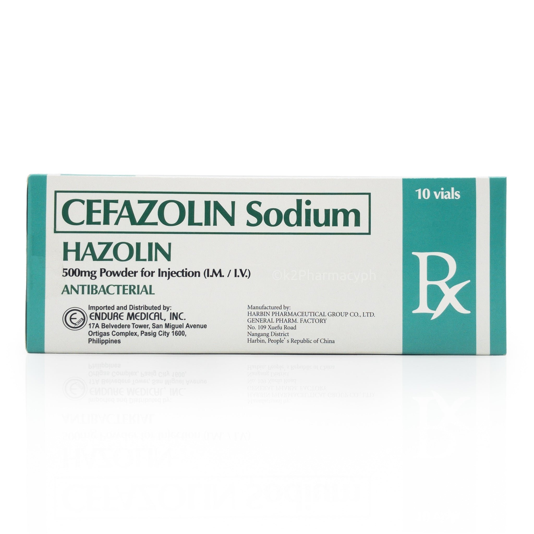Hazolin Cefazolin Sodium 500mg Powder for Injection (I.M./I.V.) Vial