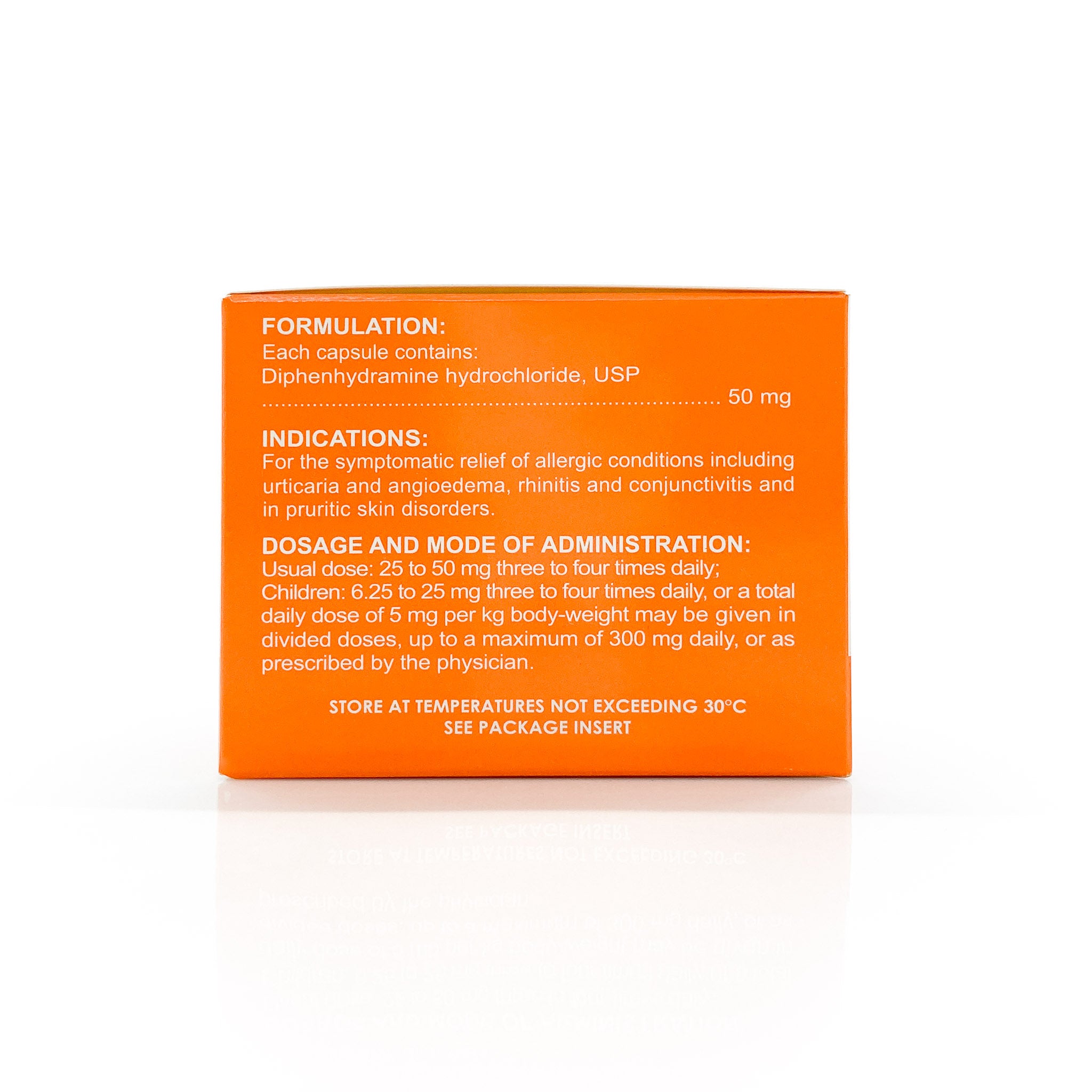 Histazyn Diphenhydramine 50mg Capsules