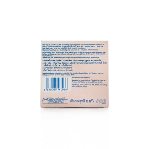 Johnson's® Fresh & Smooth Face Powder Beige 10g