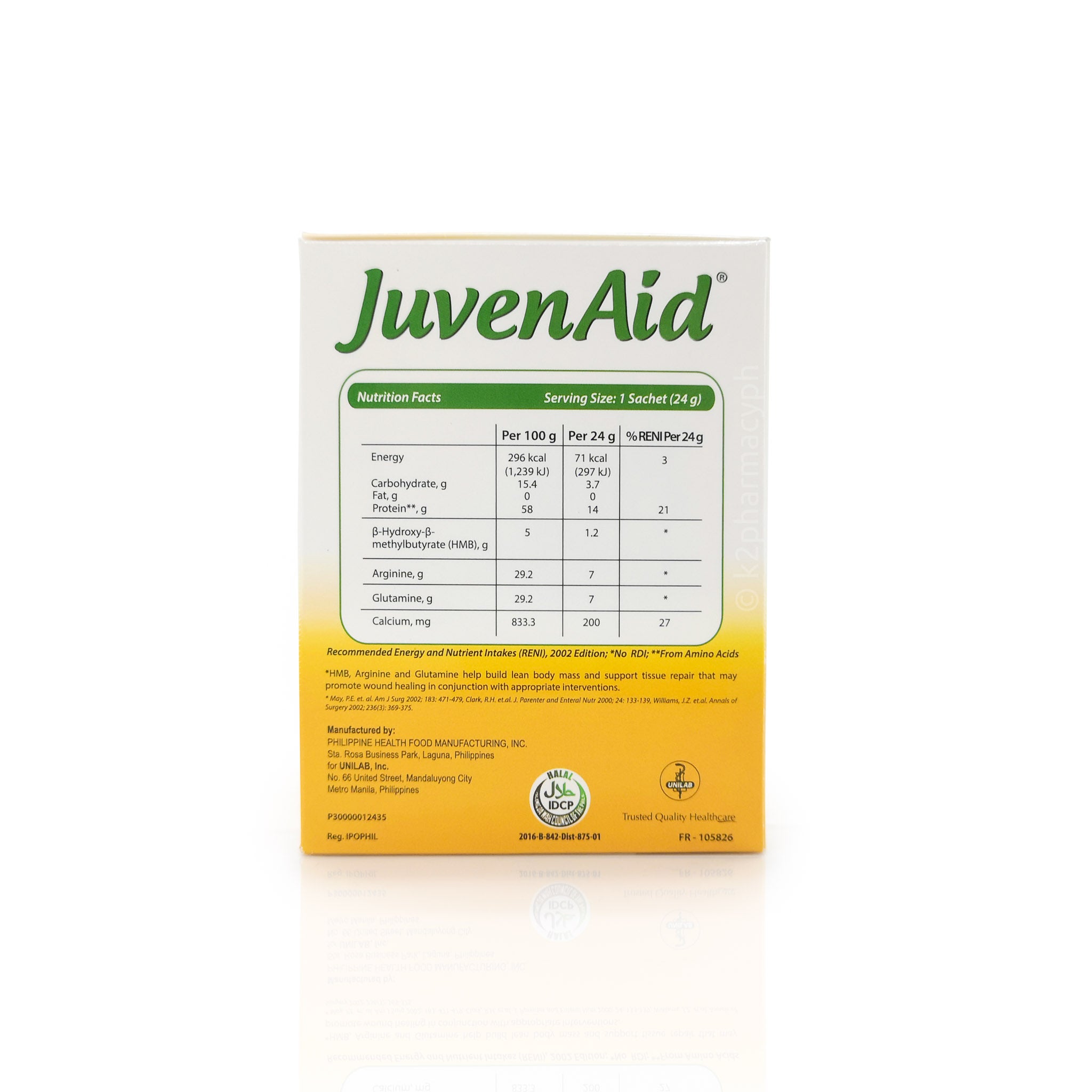 JuvenAid® Orange Powdered Drink 24g