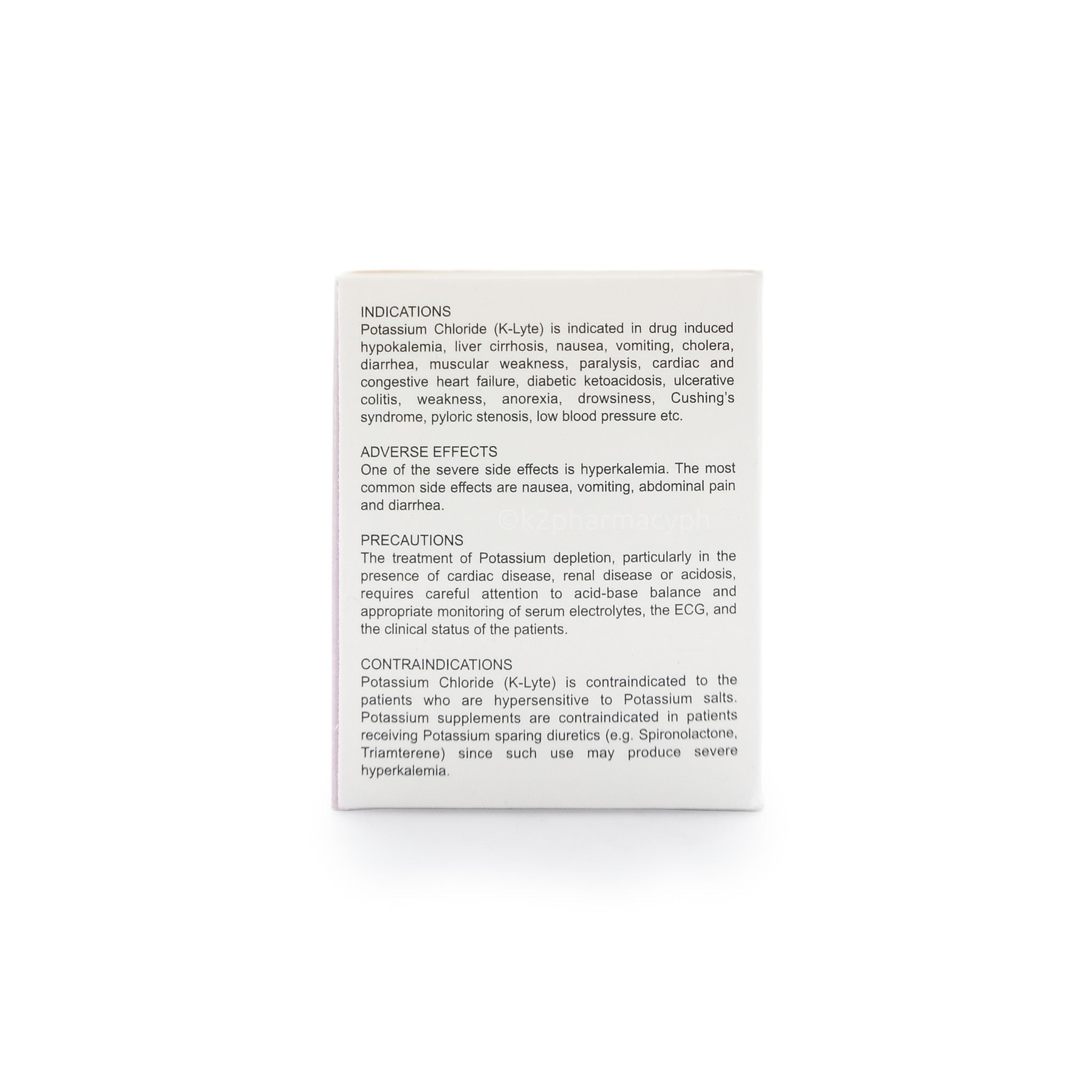 K-Lyte 600mg Potassium Chloride Tablet