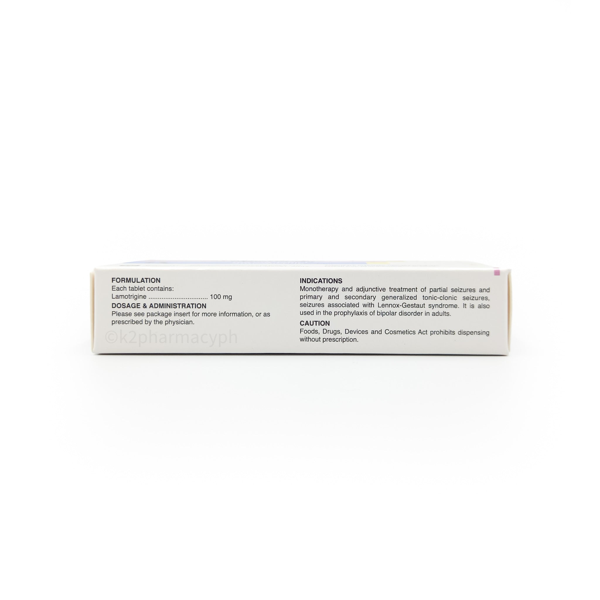 Lamitor-100 Lamotrigine 100mg Tablet