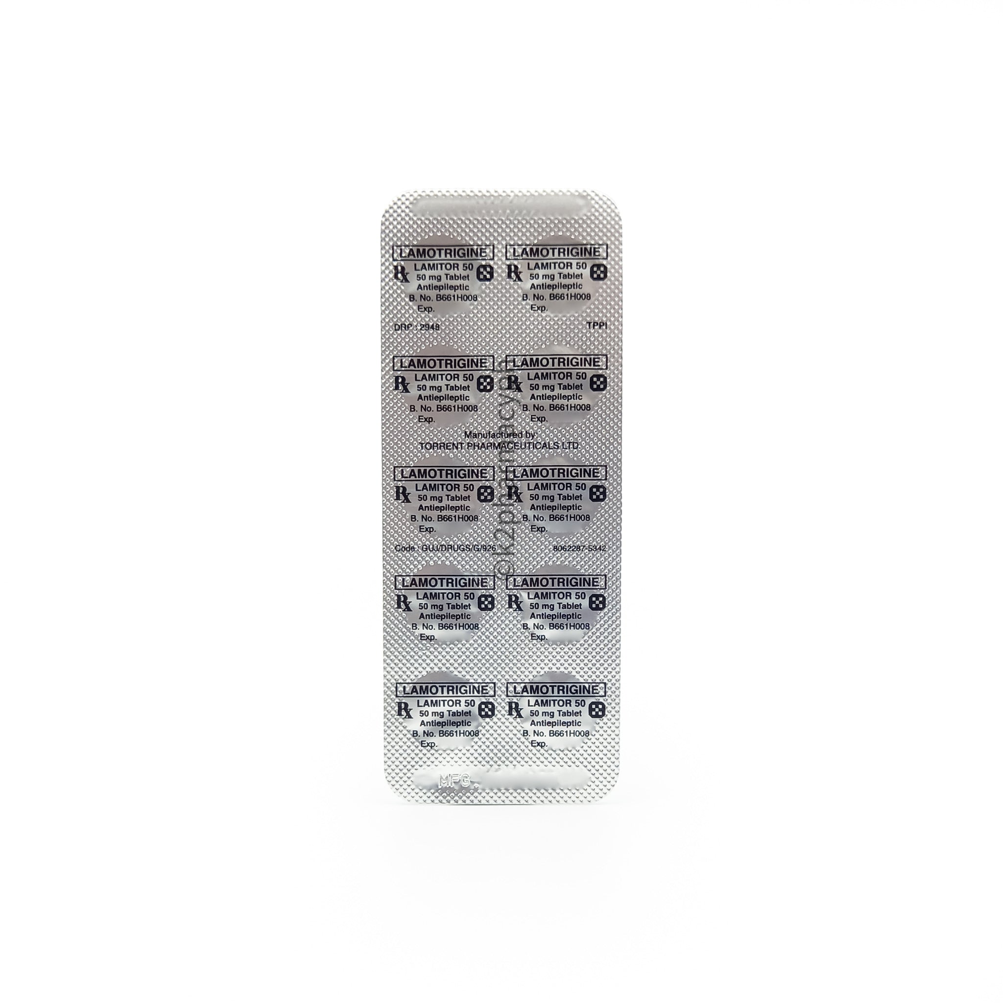 Lamitor-50 Lamotrigine 50mg Tablet