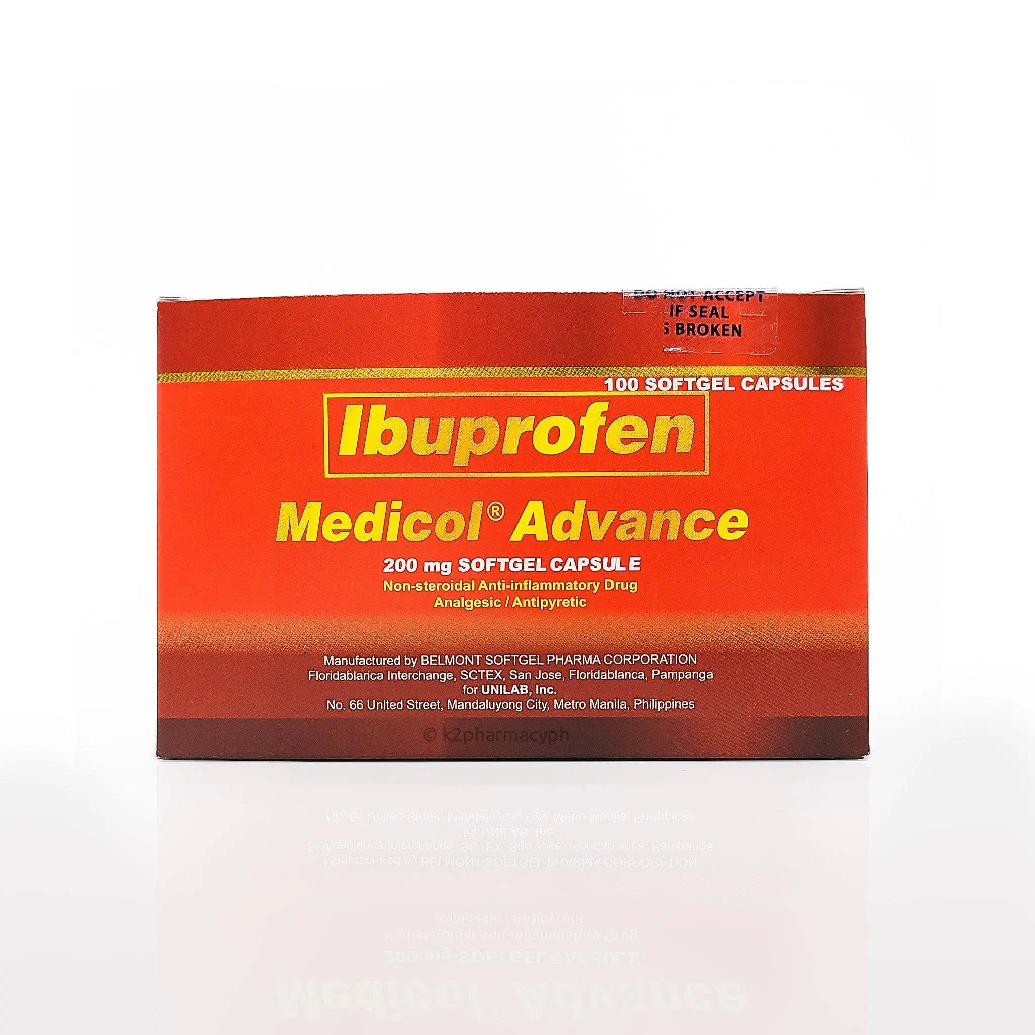 Medicol® Advance 200 mg Softgel Capsule Unilab
