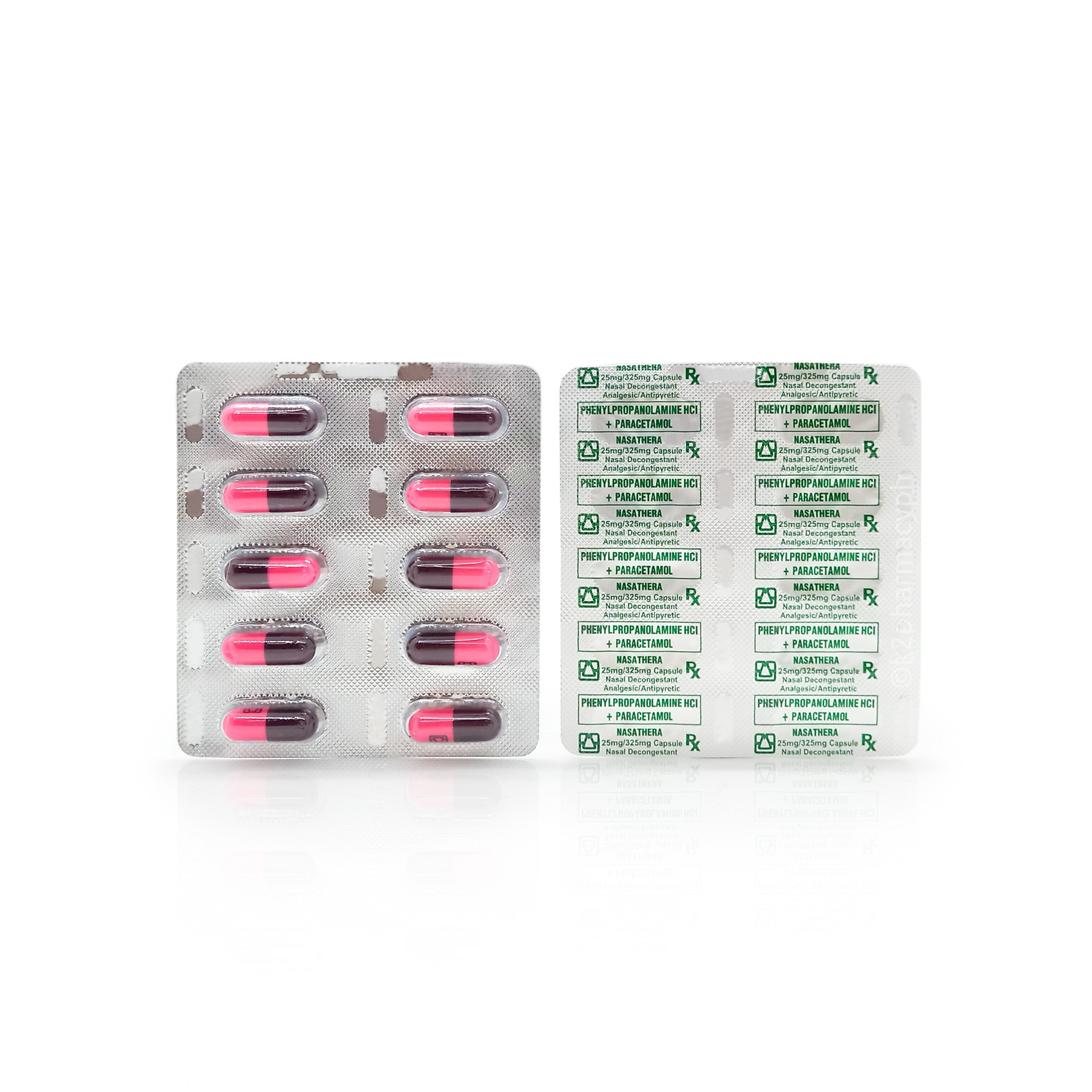 Nasathera Phenylpropanolamine HCI Paracetamol25mg/325mg Capsule