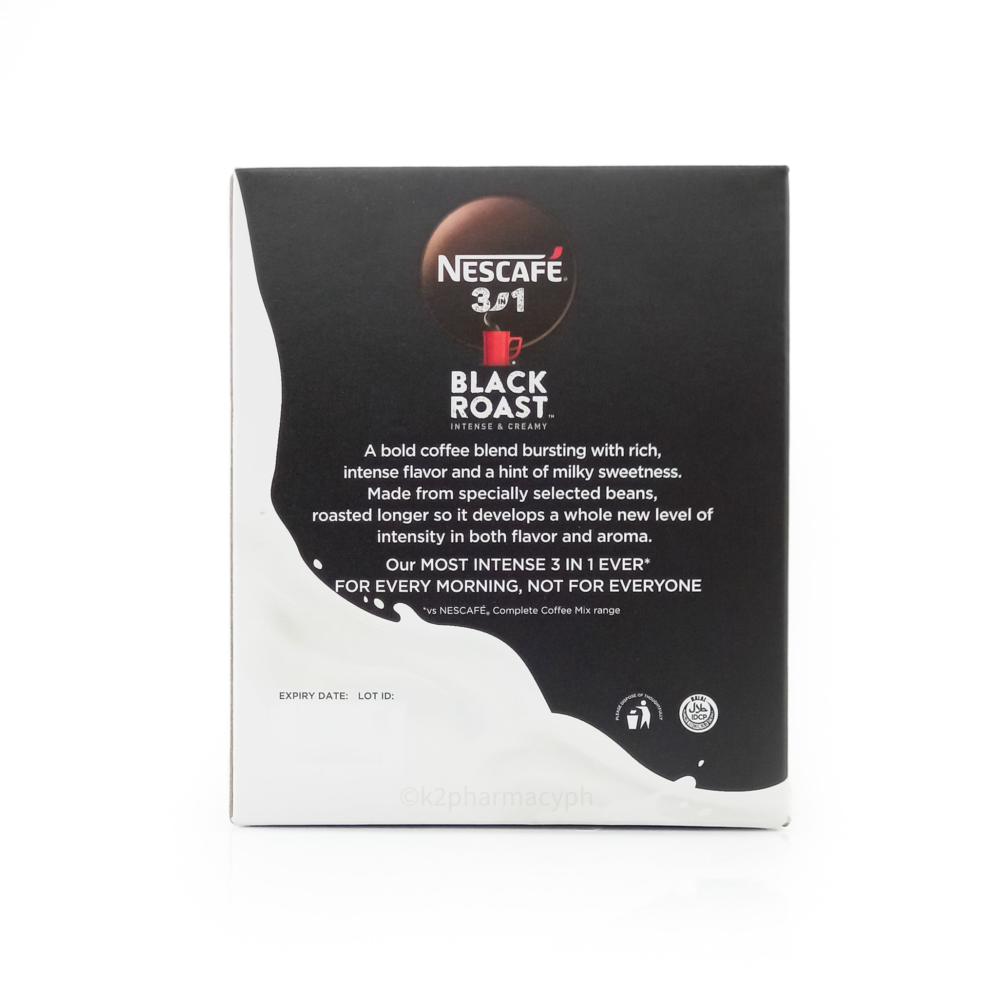Nescafe 3 in 1 Black Roast Intense & Creamy