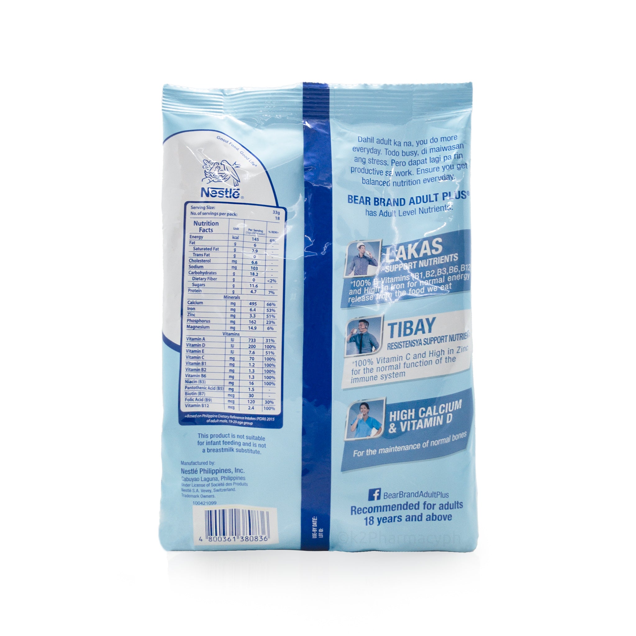 Nestle® Bear Brand® Adult Plus 600g