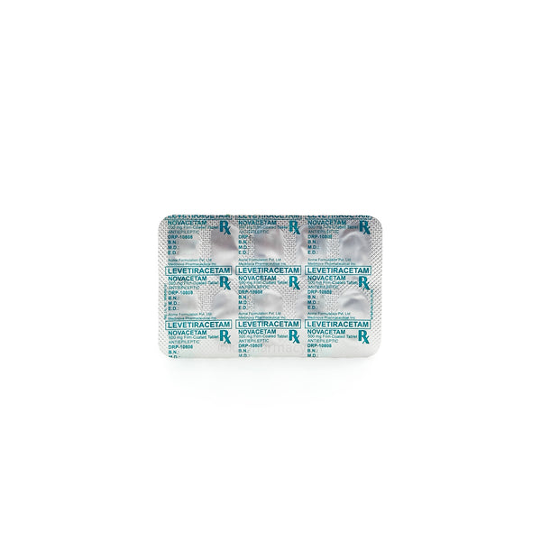 Novacetam Levetiracetam 500mg Film-Coated Tablet