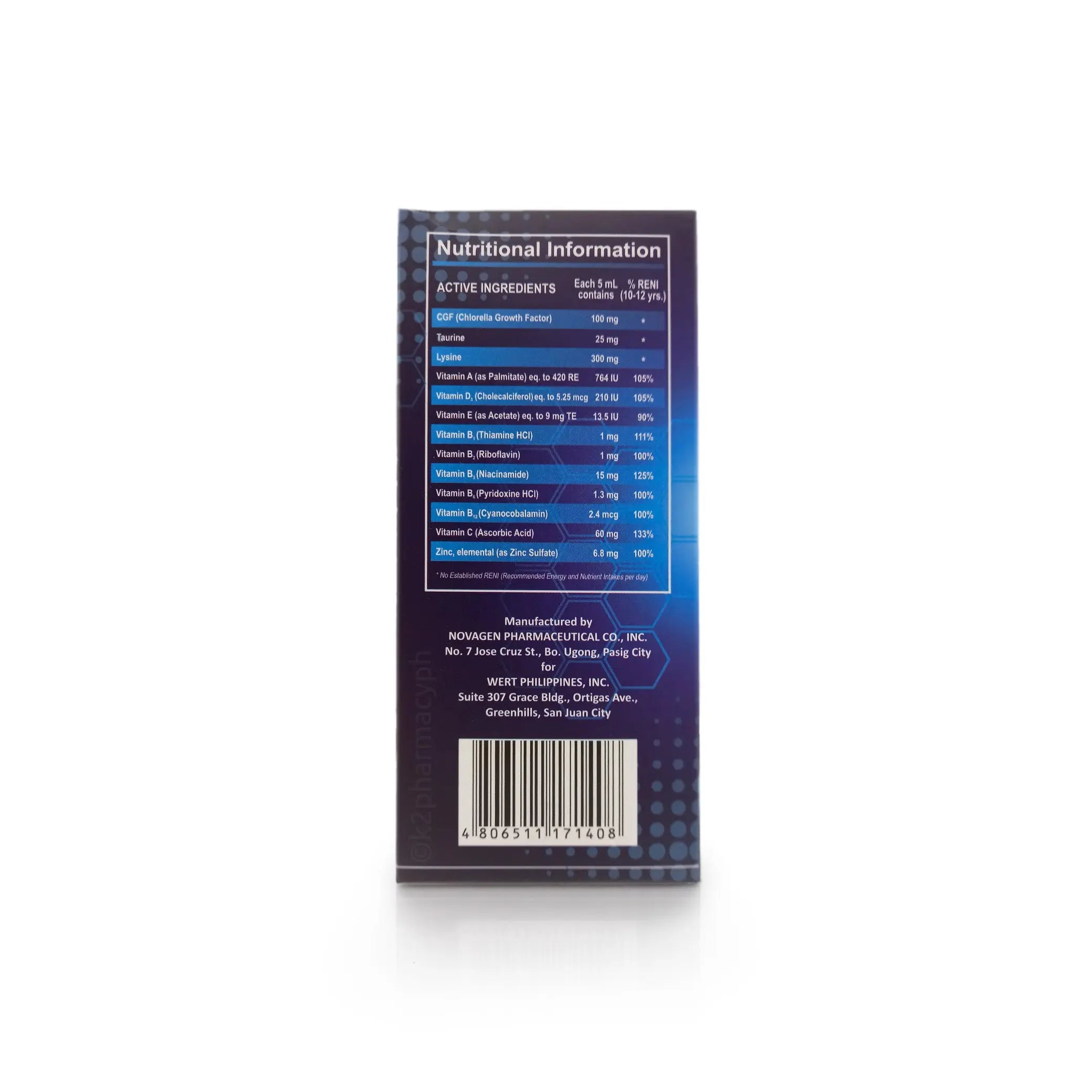 Nutri 10 Plus Syrup 250mL Wert Philippines Inc.