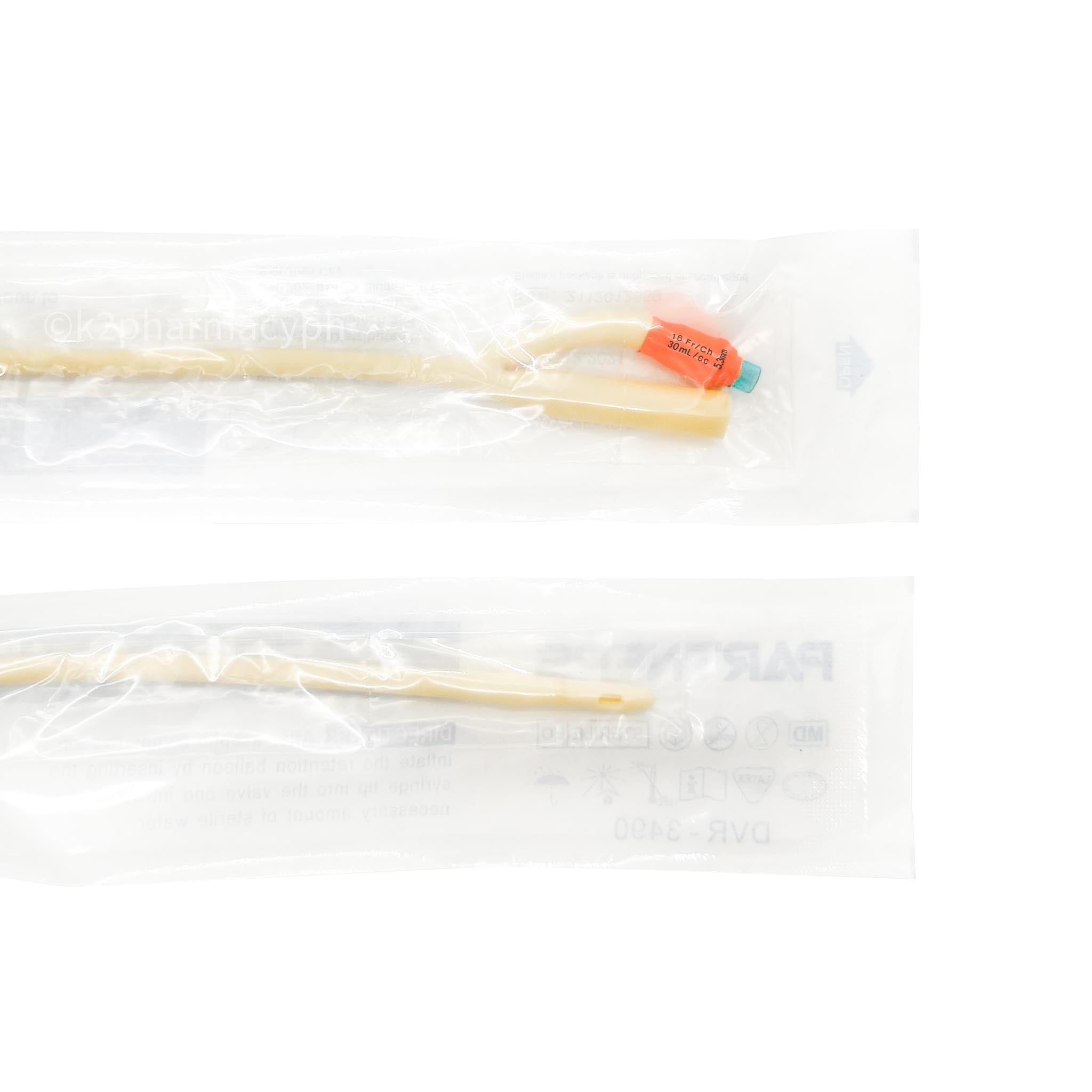 Partners Foley Catheter-Silicone Coated 2-Way 16Fr (5.3mm) 30mL/cc / 5.3mm