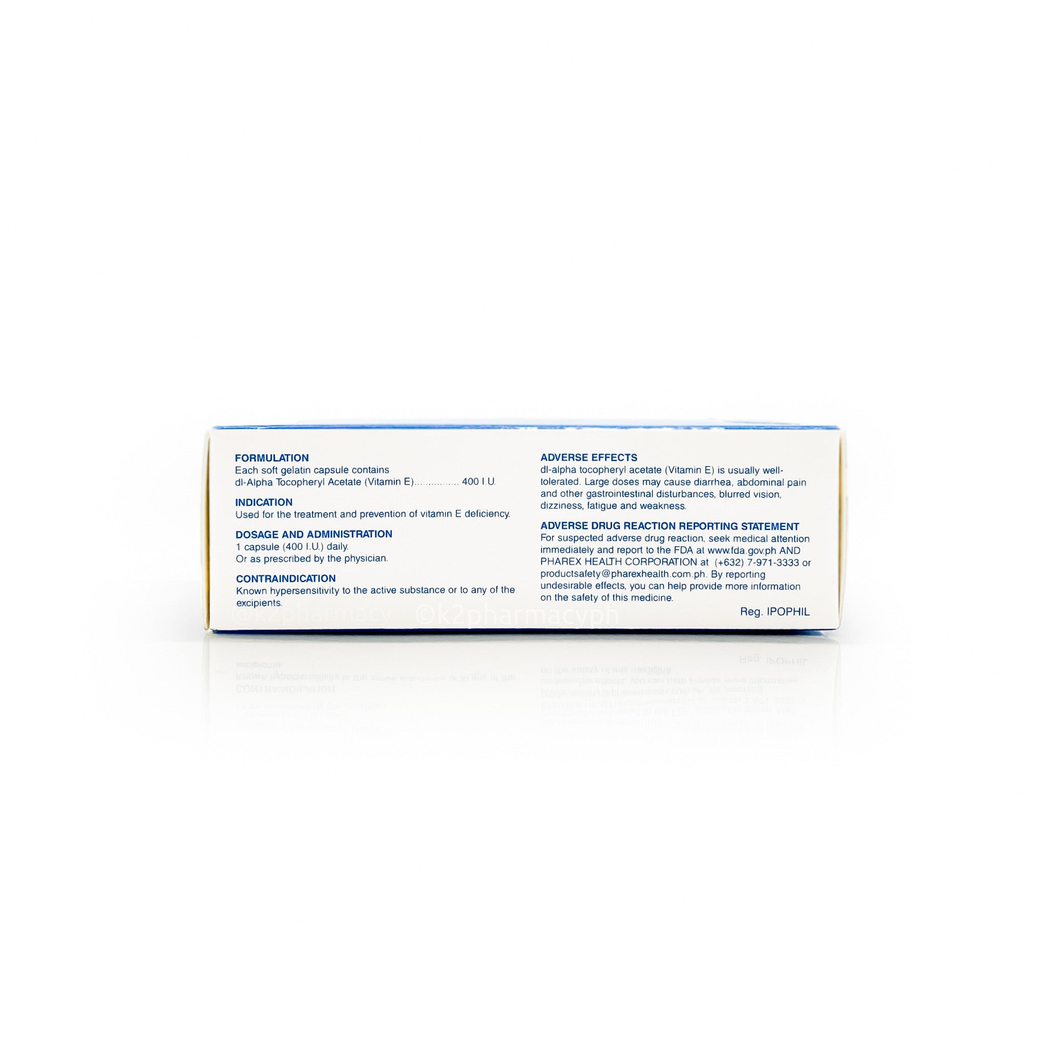 Pharex 400 IU Softgel Capsules