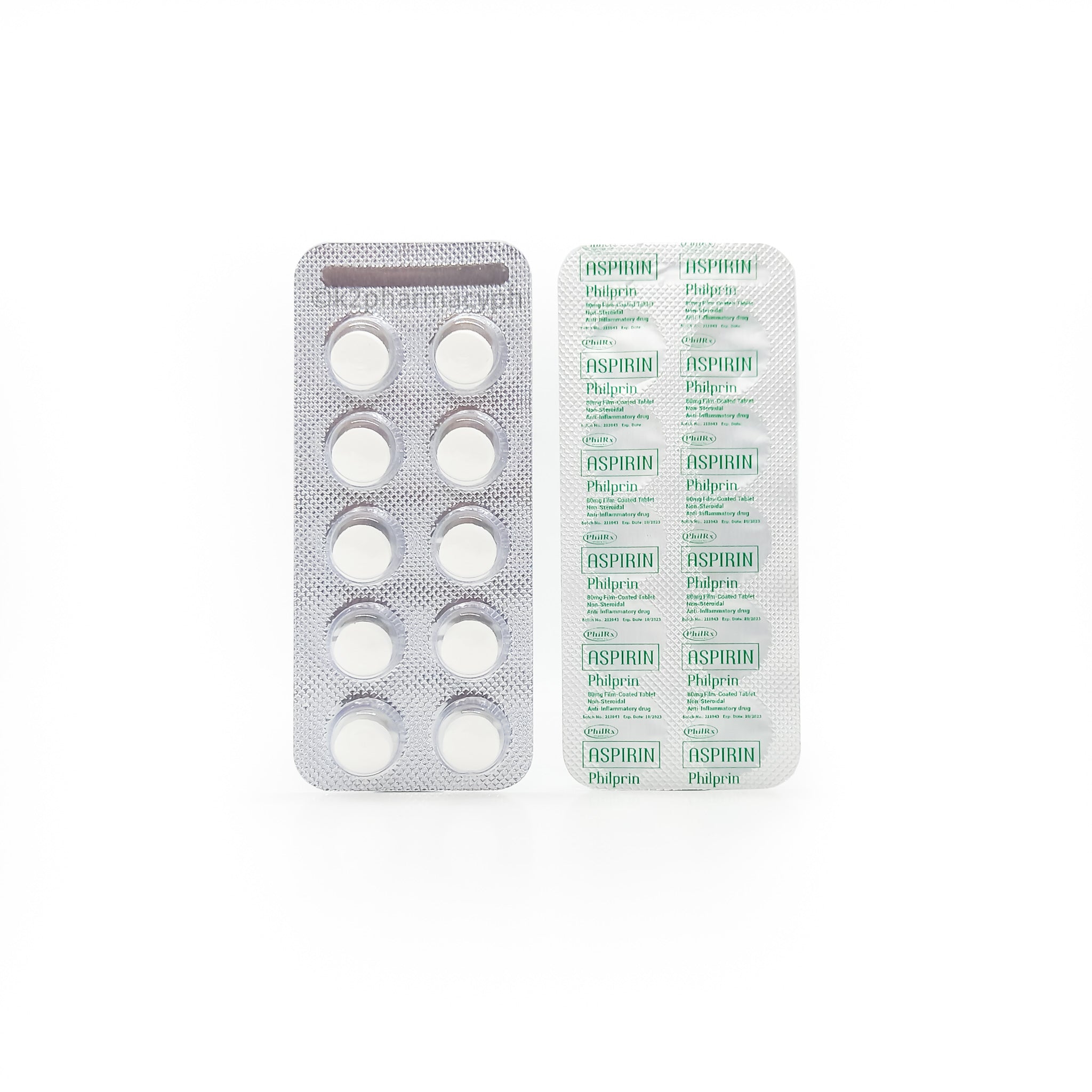Philprin Aspirin 80mg Film-Coated Tablet