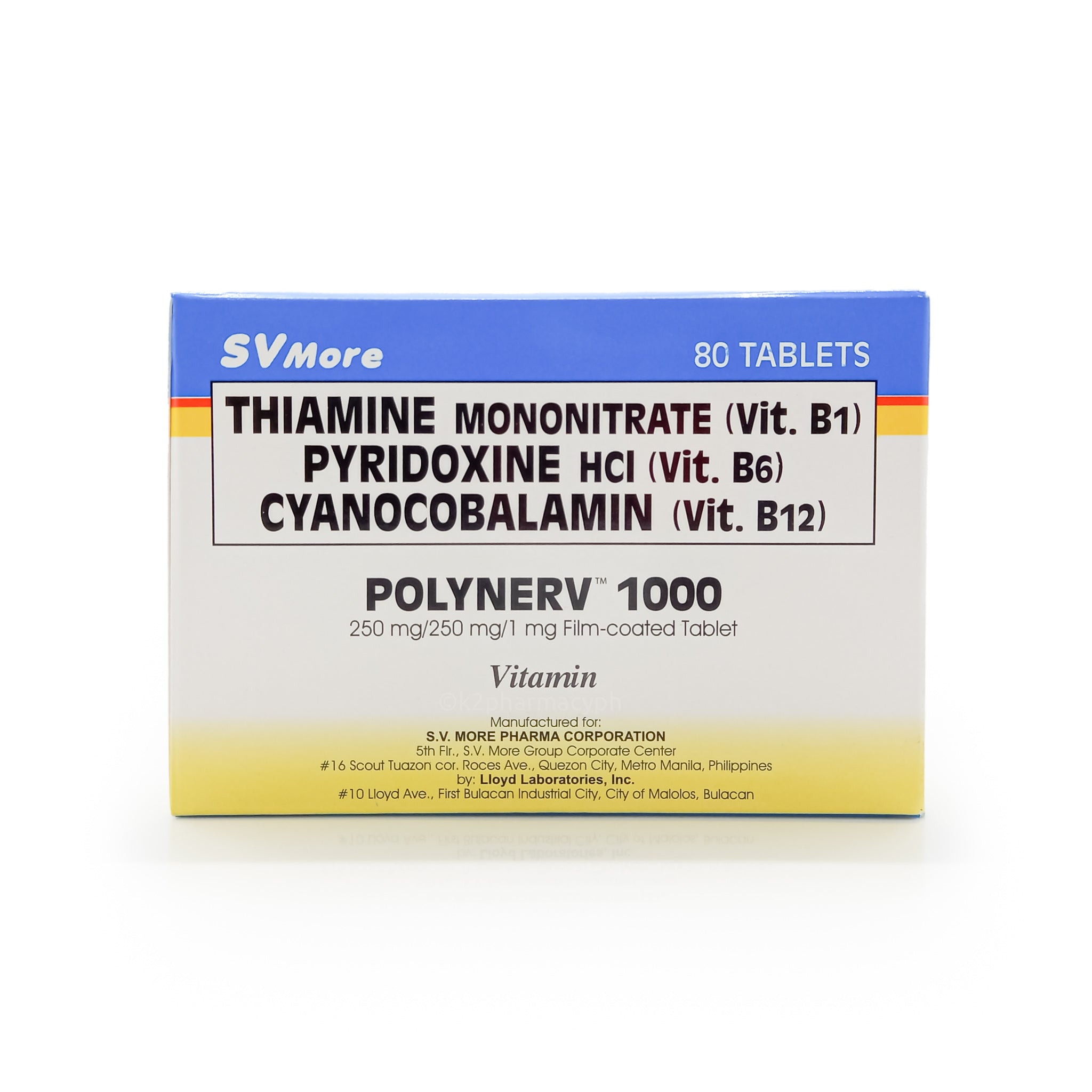 All / Polynerv™ 1000 Thiamine Mononitrate (Vit. B1) Pyridoxine HCI (Vit ...
