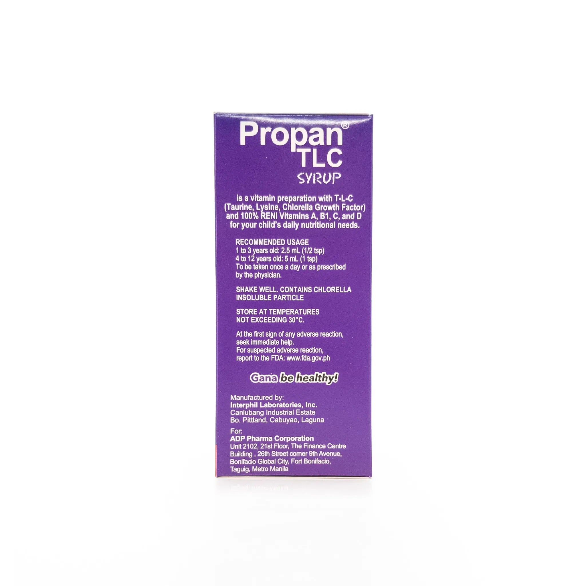 Propan® TLC Syrup 120mL Zuellig Pharma Corporation