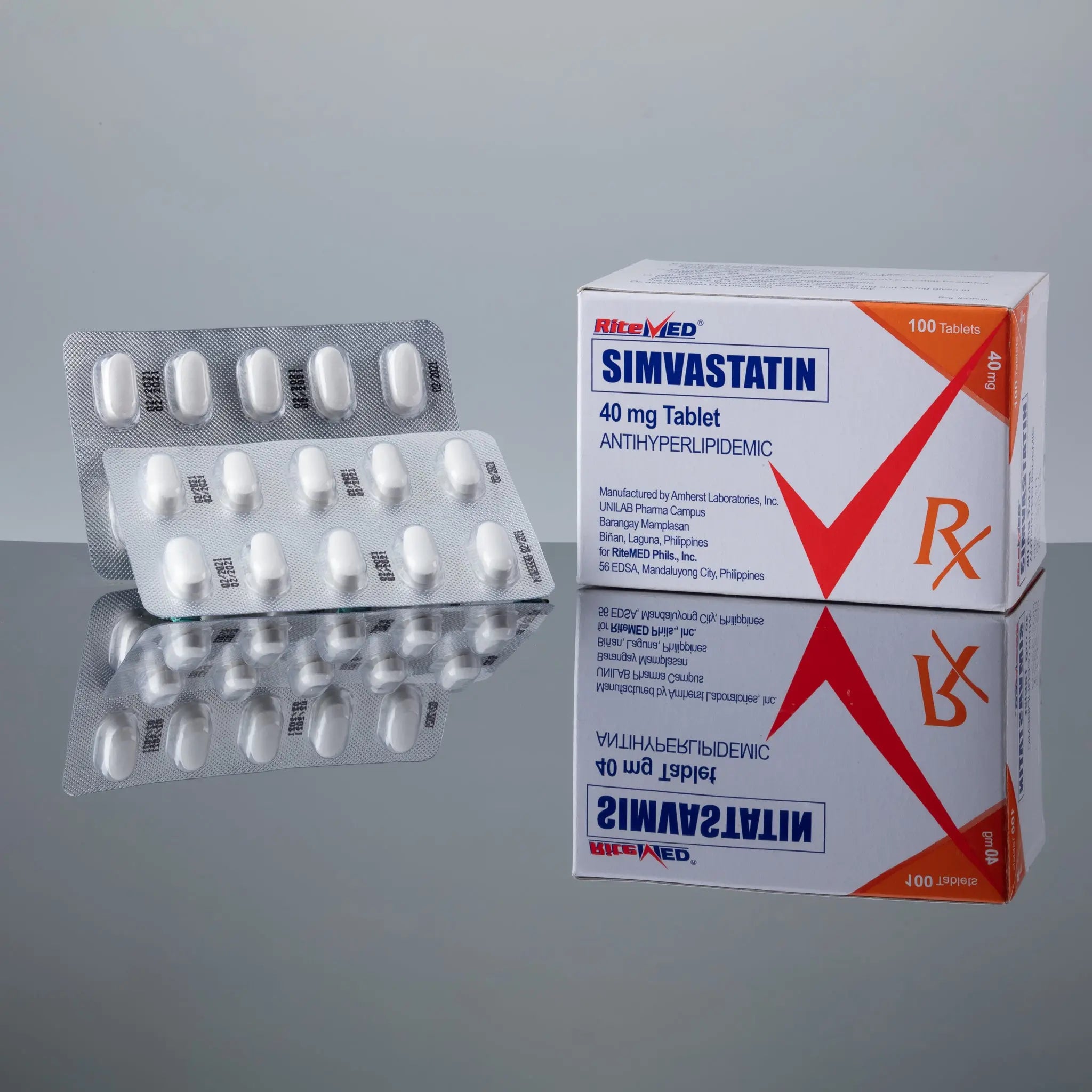 RiteMed® Simvastatin 40mg Tablet Ritemed Philippines Inc.